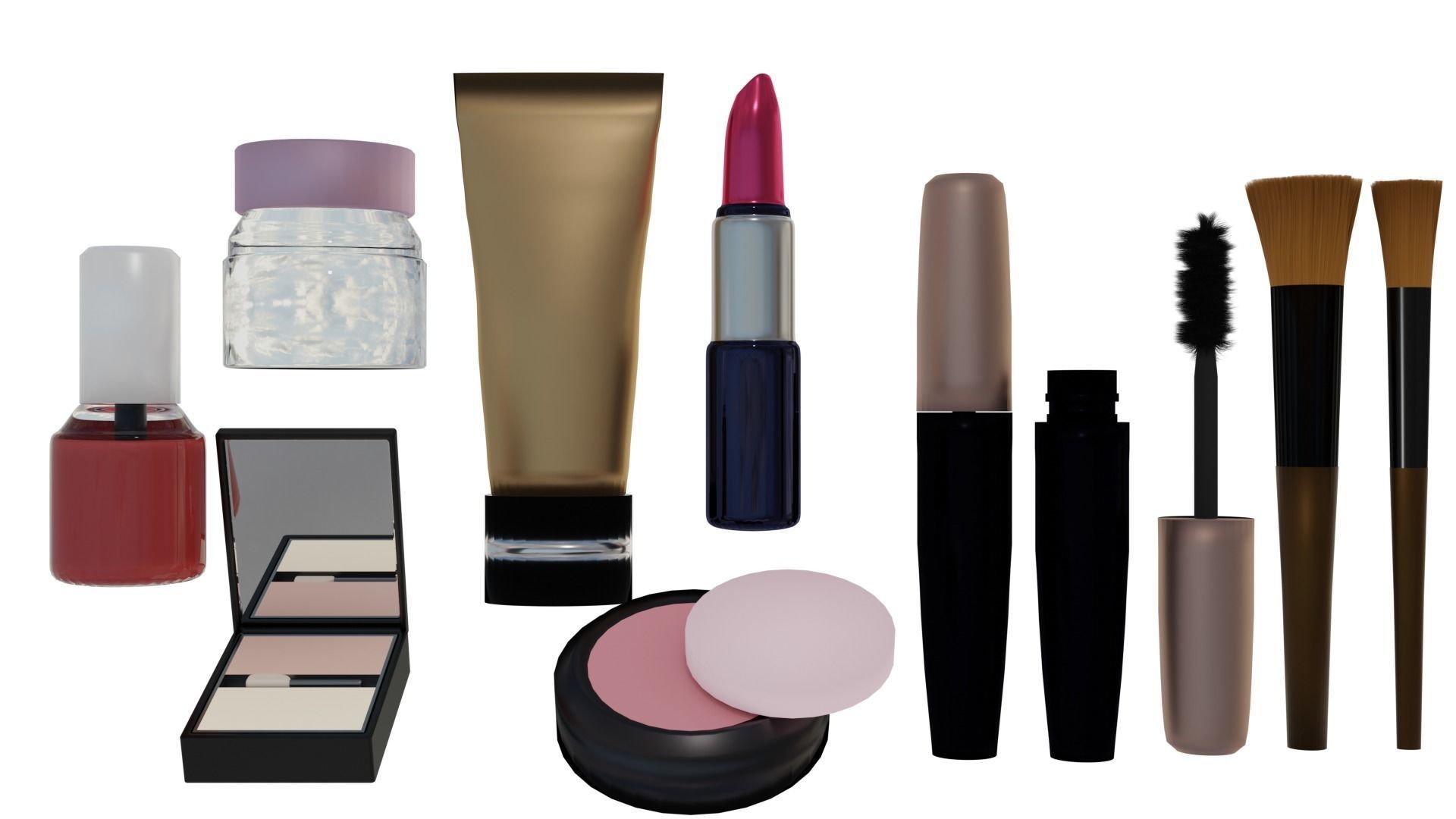 3D model Basic Cosmetics Set | CGTrader