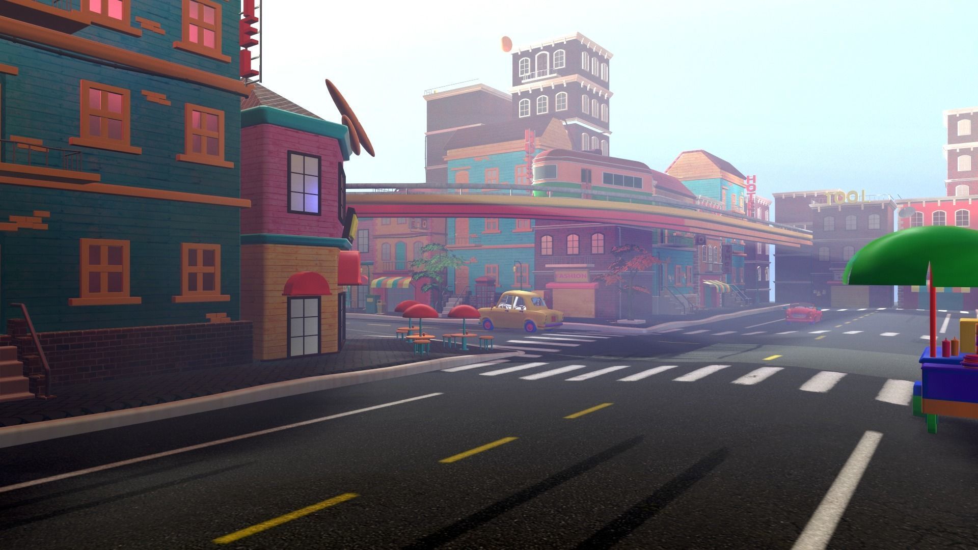 Asset - Cartoons - Background 05 - Hight Poly 3D Model Collection ...