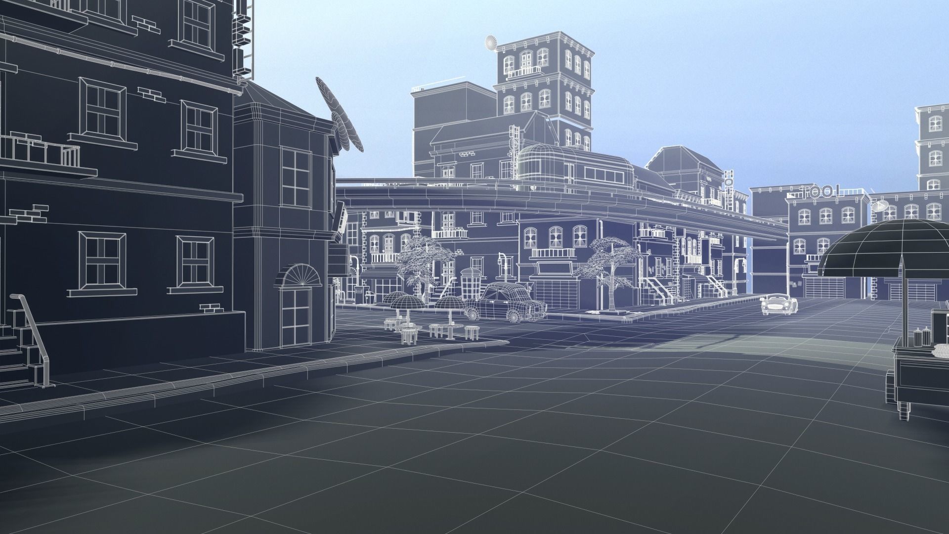 Asset - Cartoons - Background 05 - Hight Poly 3D Model Collection ...