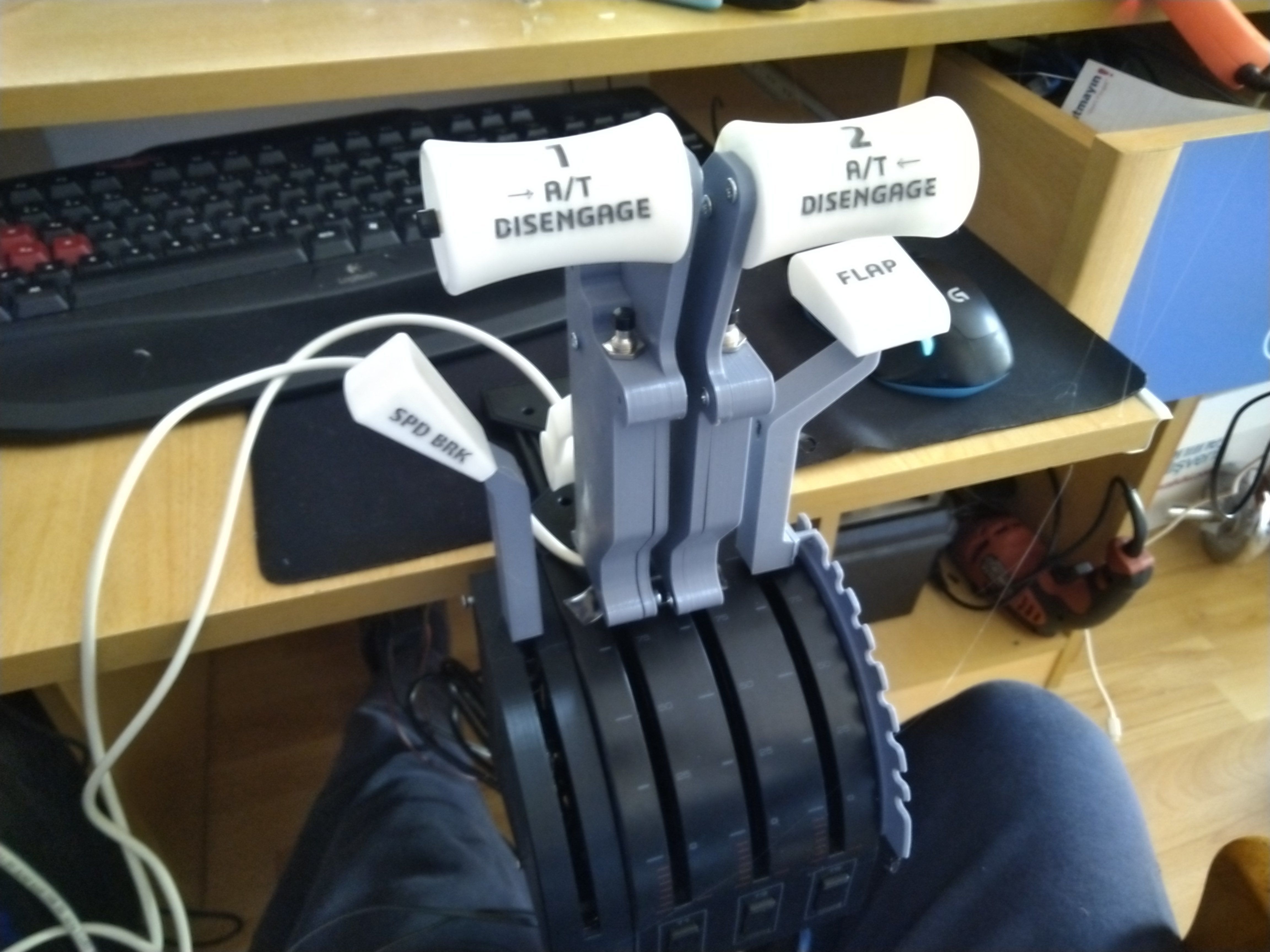 BOEING 737 THROTTLE HANDLES FOR SAITEK PRO FLIGHT v2 3D model 3D ...