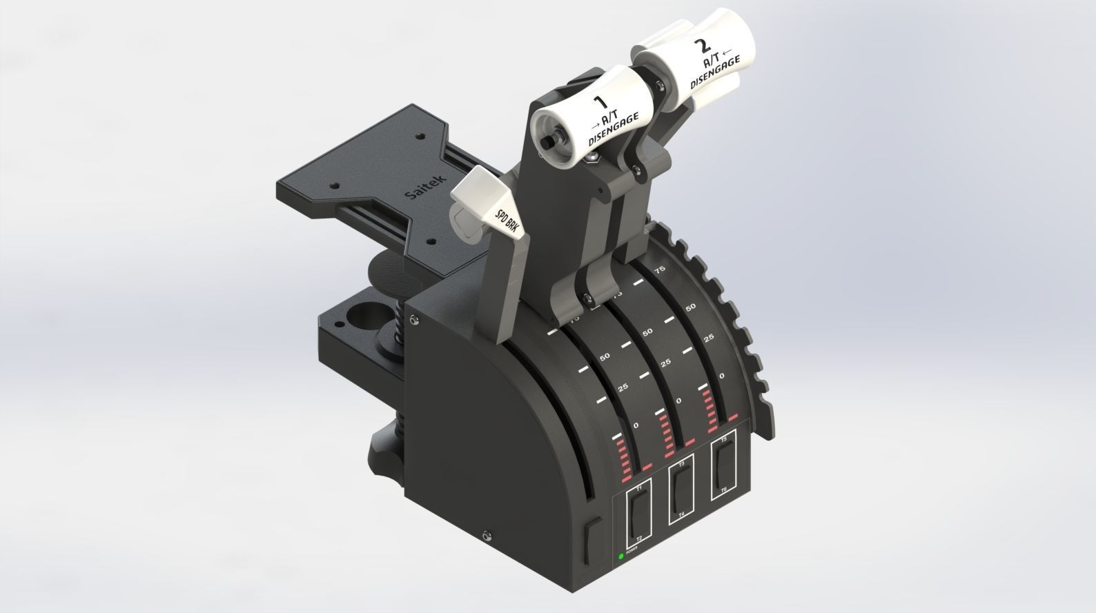 BOEING 737 THROTTLE HANDLES FOR SAITEK PRO FLIGHT v2 3D model 3D ...