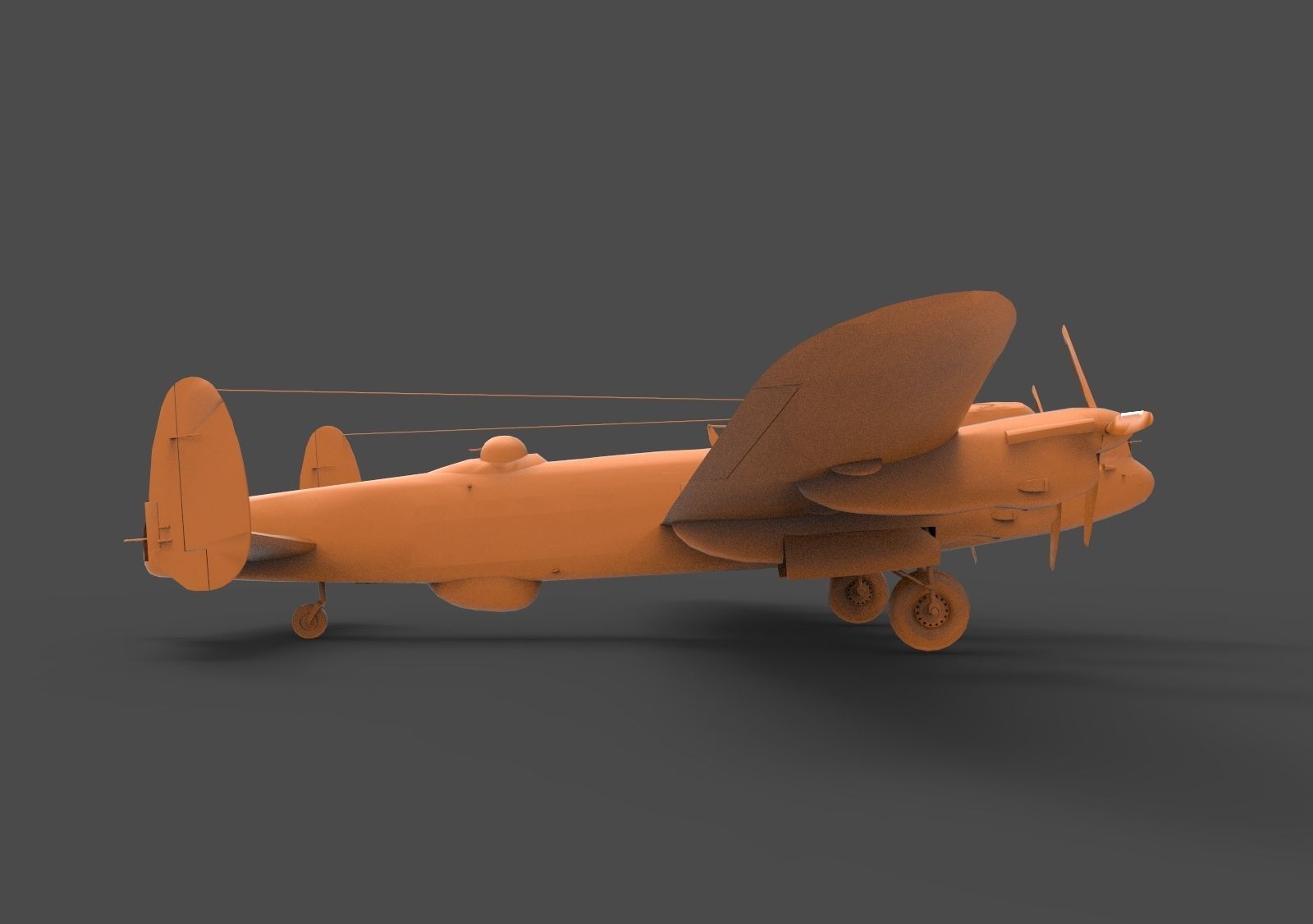 Avro Lancaster 3D model 3D printable | CGTrader