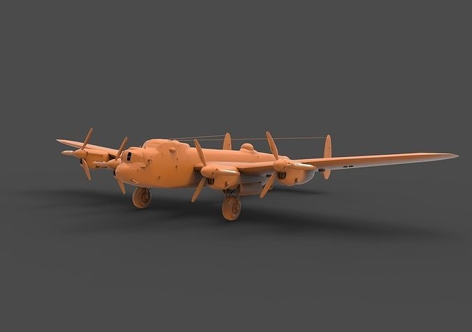 Avro Lancaster 3D model 3D printable | CGTrader
