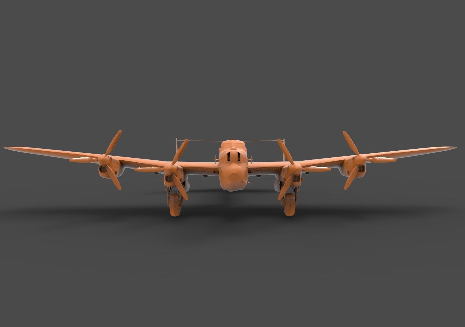 Avro Lancaster 3D model 3D printable | CGTrader