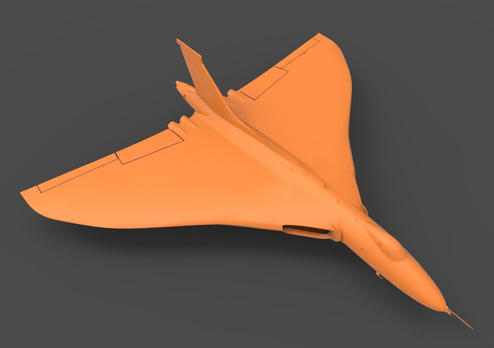 Avro Vulcan 3D model 3D printable | CGTrader