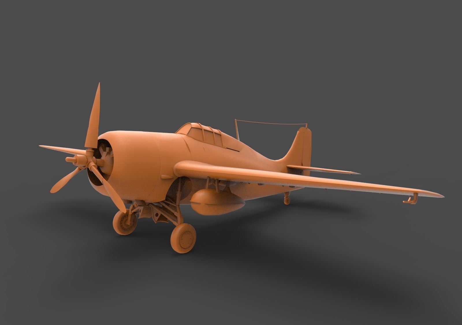 f4f wildcat 3D model 3D printable | CGTrader