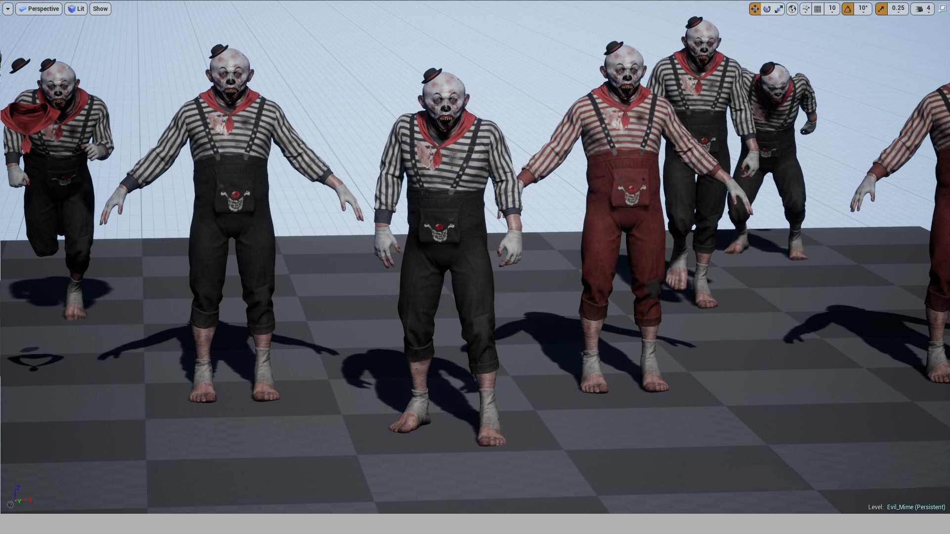 3D model Evil Mime VR / AR / low-poly rigged | CGTrader
