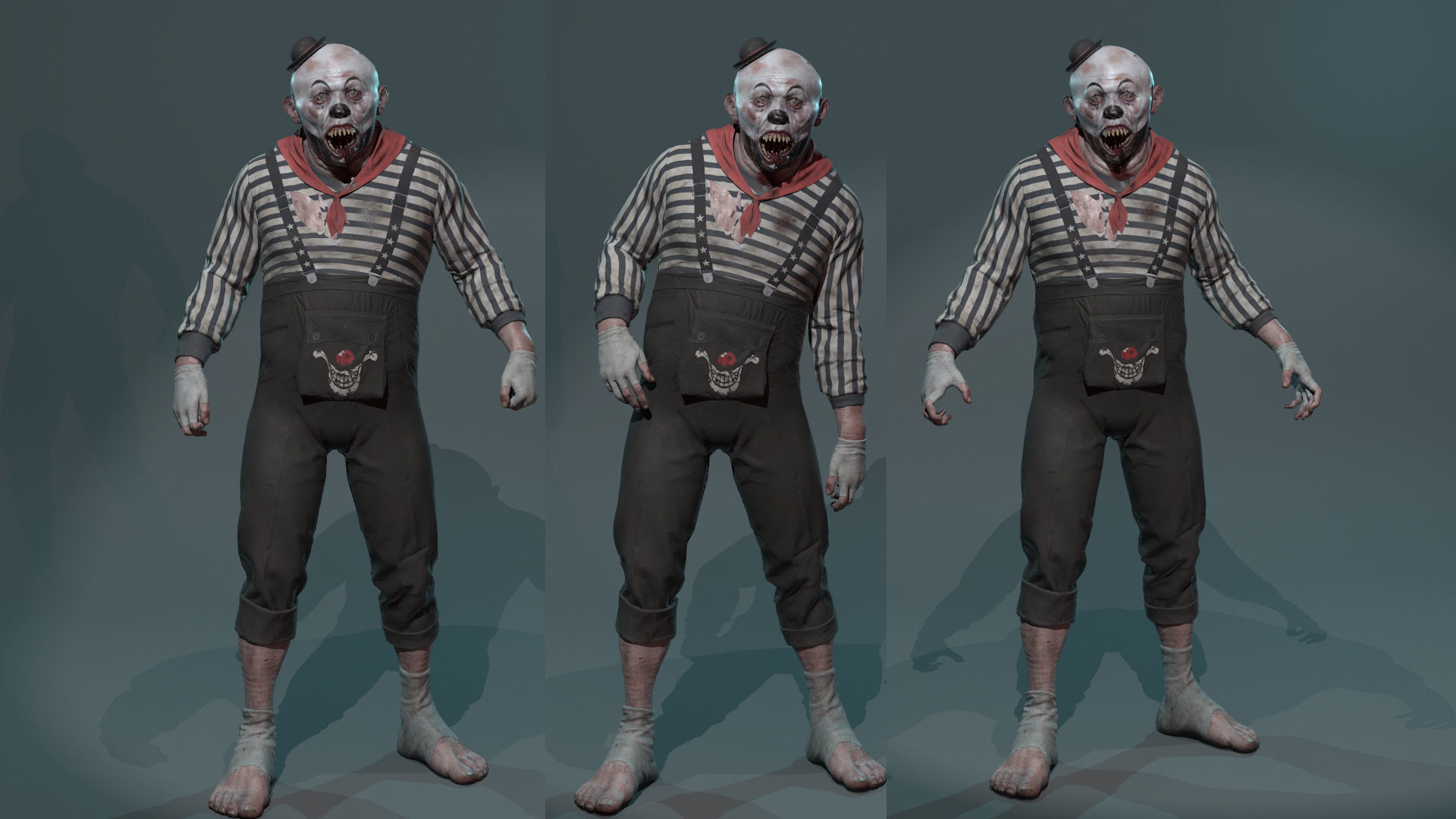 3D model Evil Mime VR / AR / low-poly rigged | CGTrader
