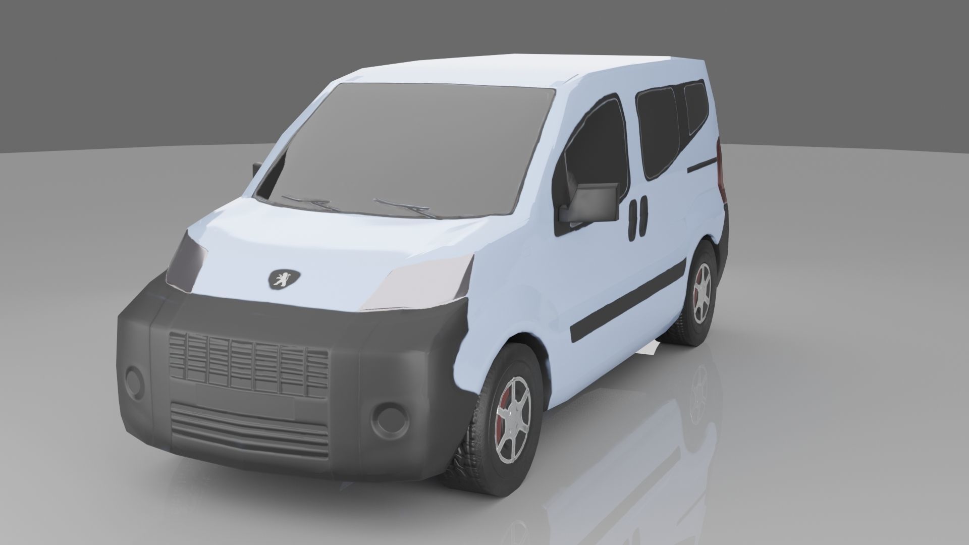 Low Poly Peugeot Bipper free VR / AR / low-poly 3D model | CGTrader