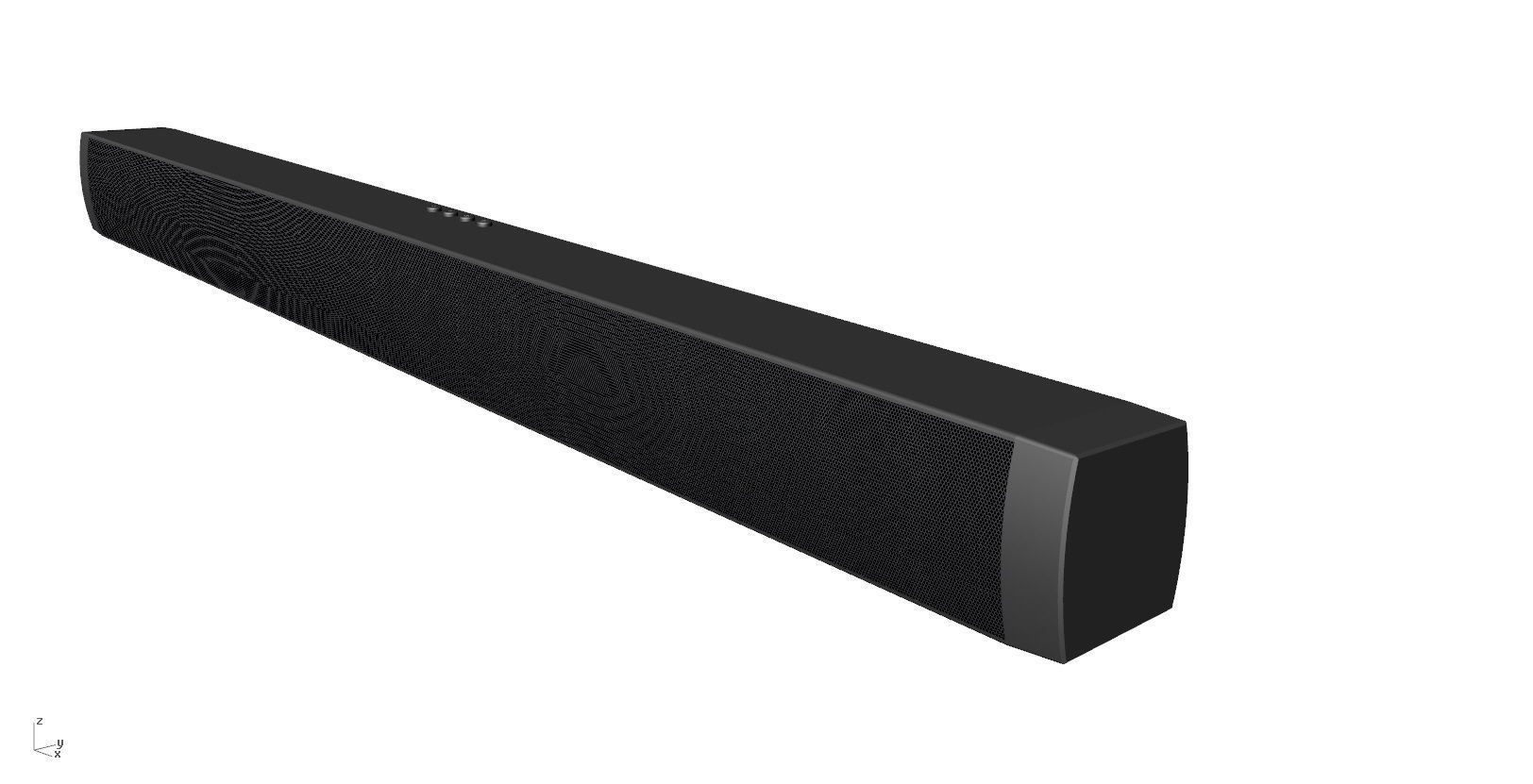 3D model SoundBar black speaker VR / AR / low-poly | CGTrader