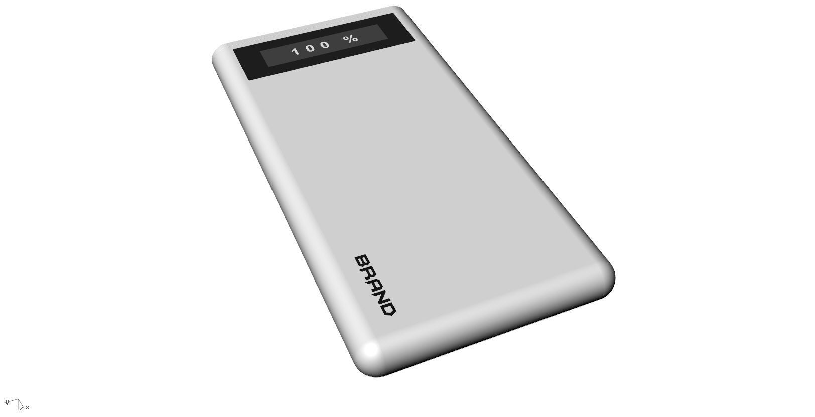 Power bank white 3D model 3D printable | CGTrader