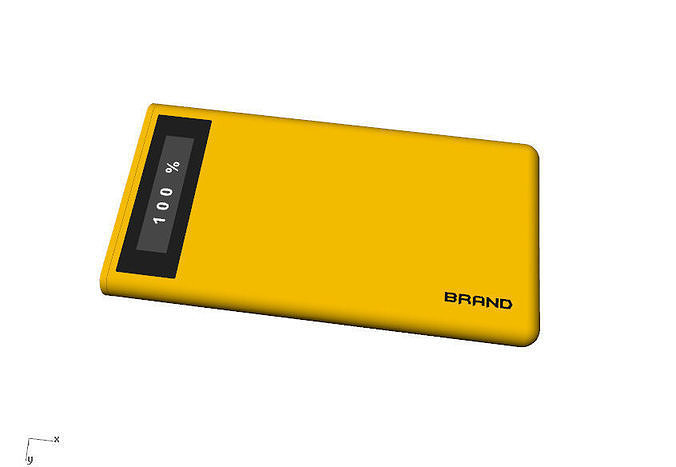 3D model Power bank yellow VR / AR / low-poly | CGTrader