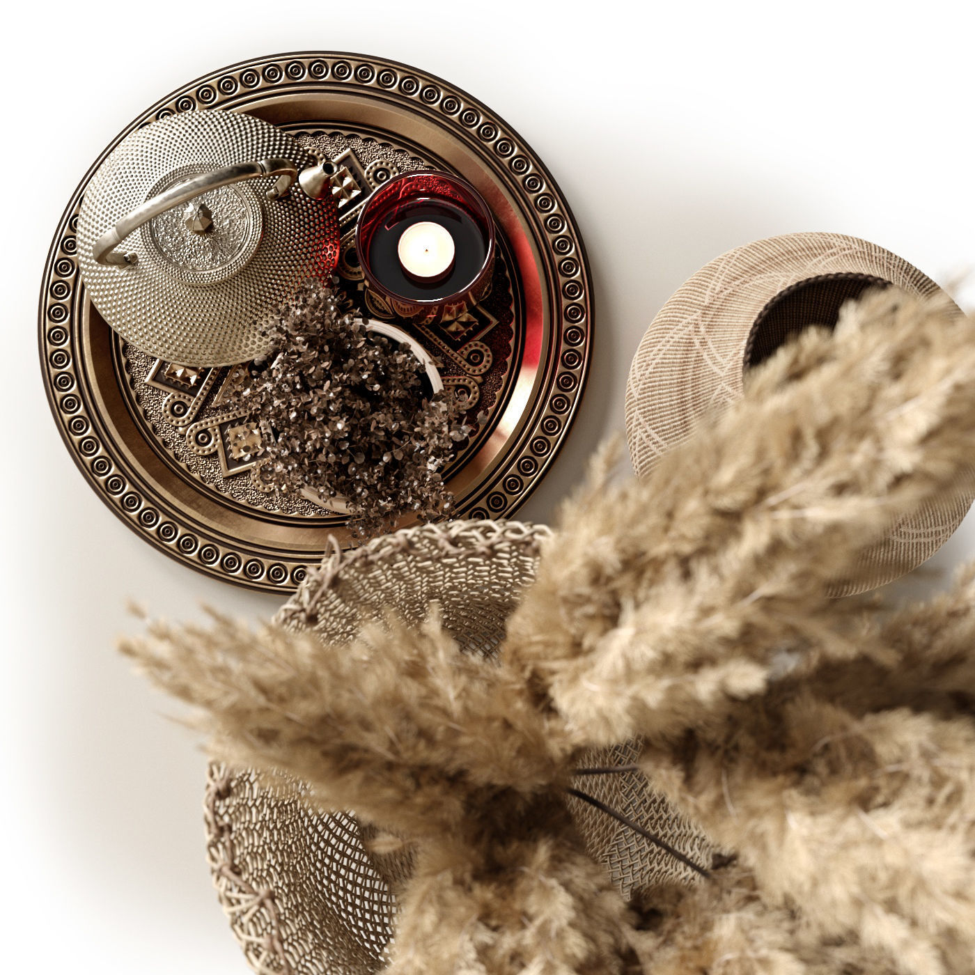 Decorative Set Boho 3D model | CGTrader