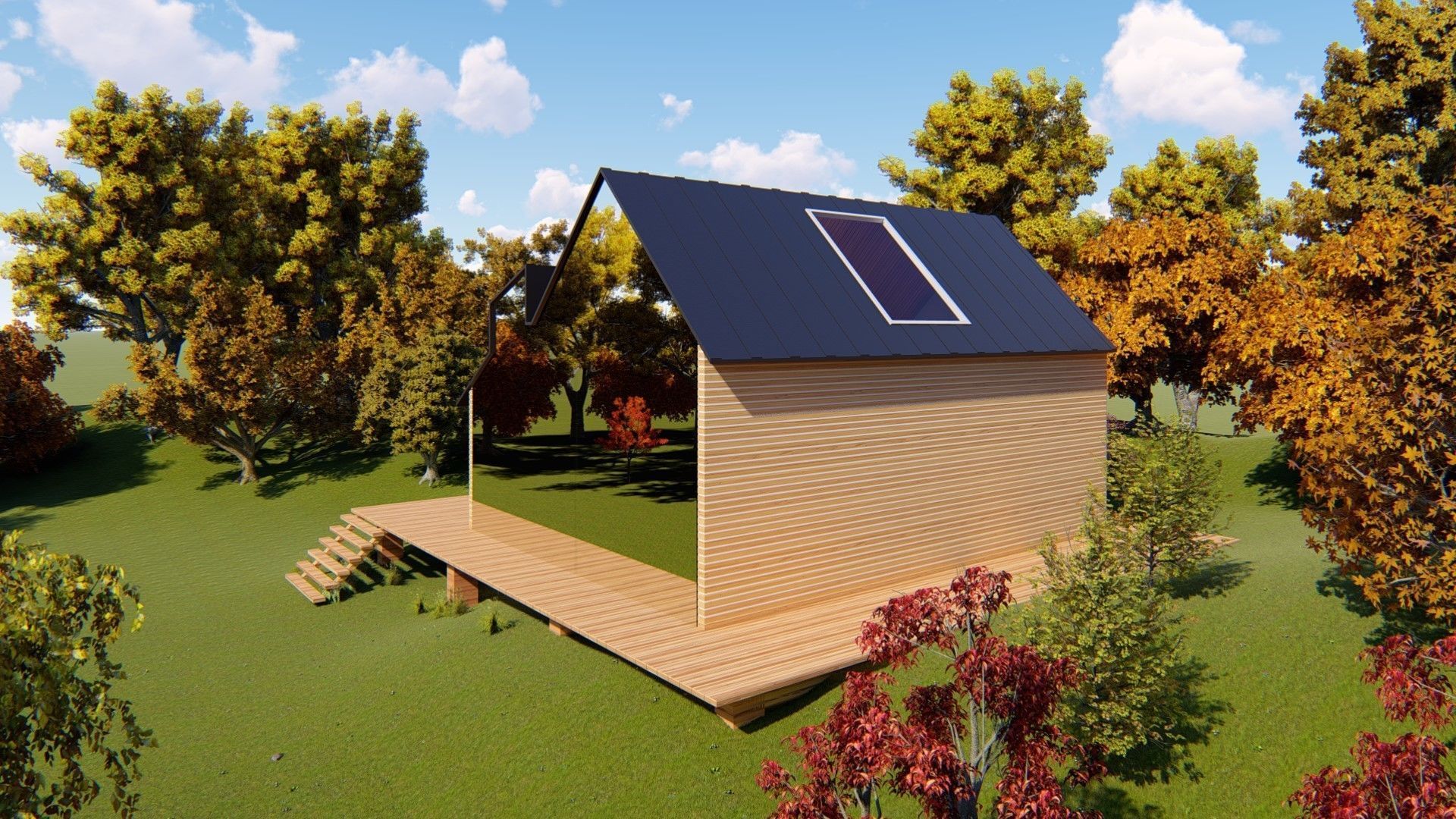 Forest House free 3D model | CGTrader