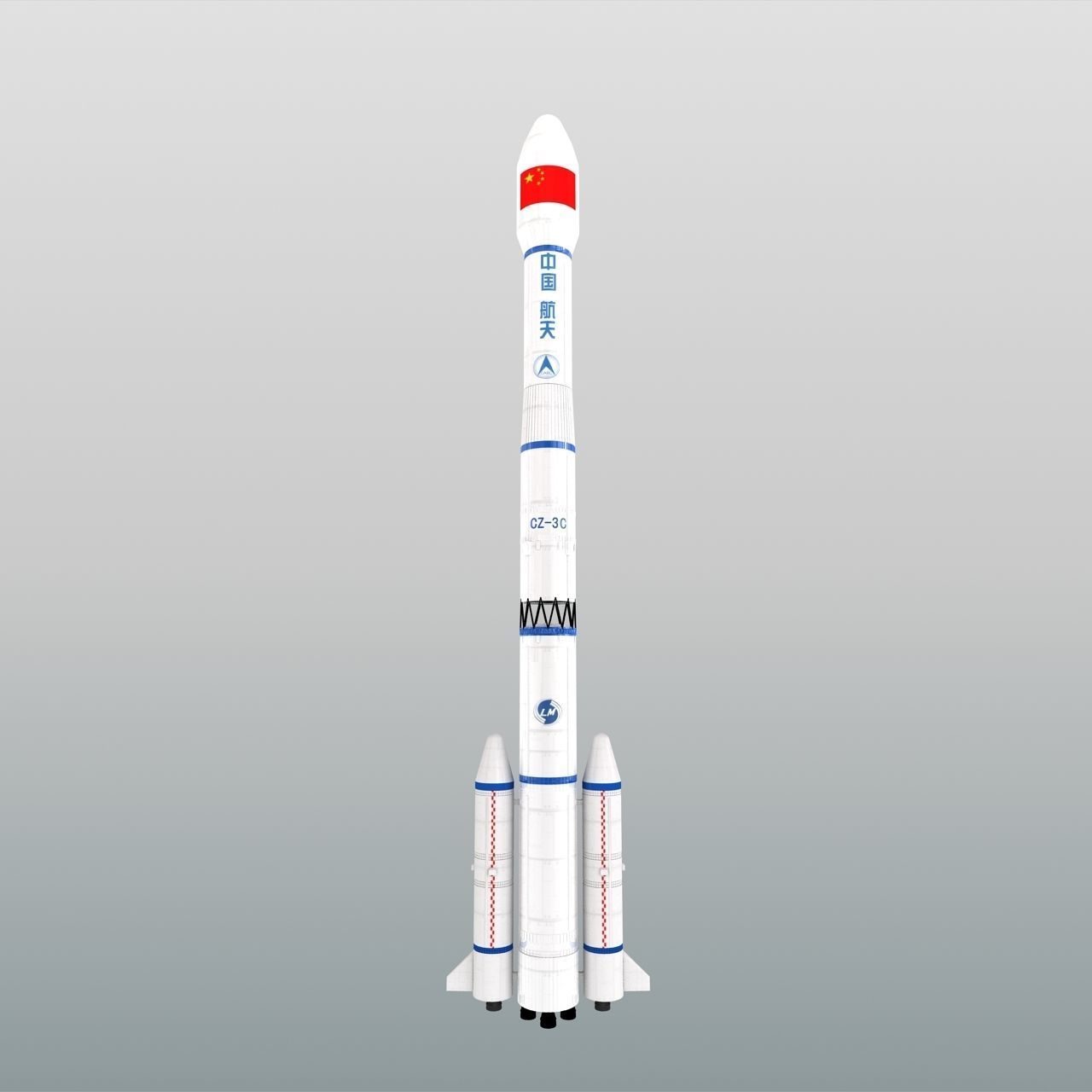 3D model The Long March 3C carrier rocket CZ-3C LM-3C