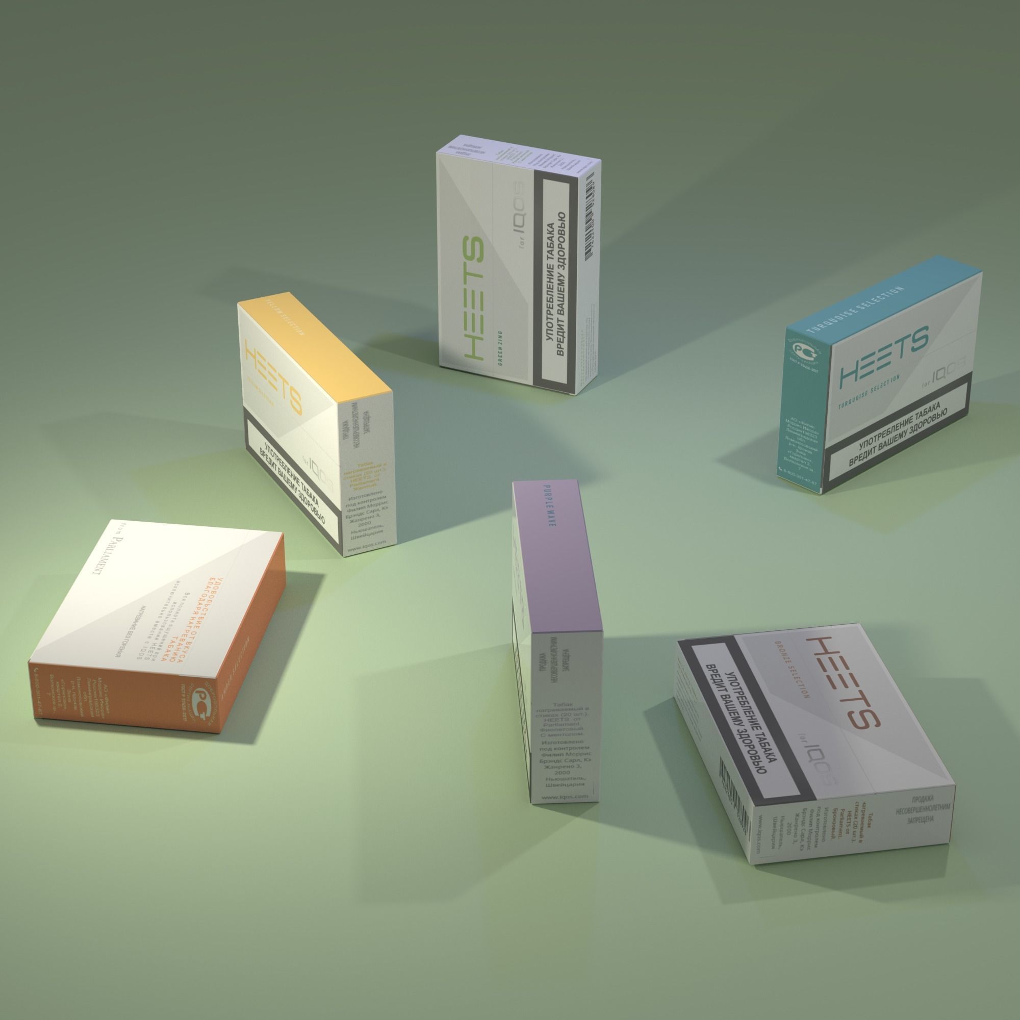 Packs of HEETS sticks 3D model | CGTrader