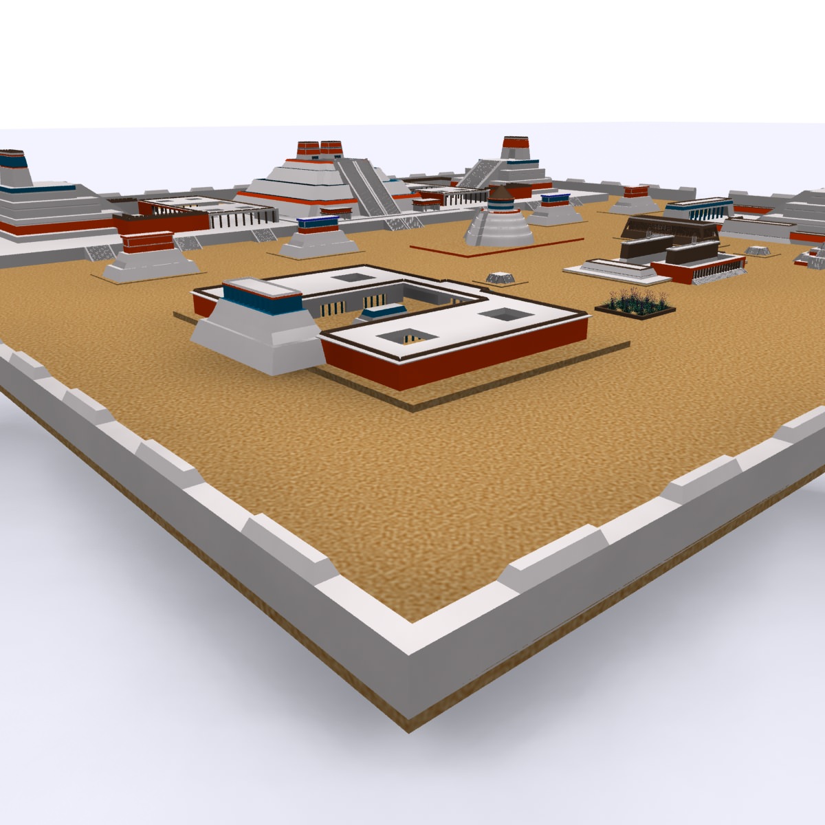 TENOCHTITLAN 3D ANCIENT CITY MAX 2010 3D model | CGTrader