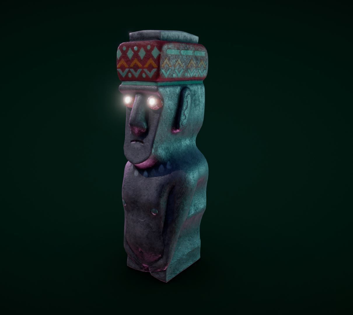 Moai Character 3D model | CGTrader