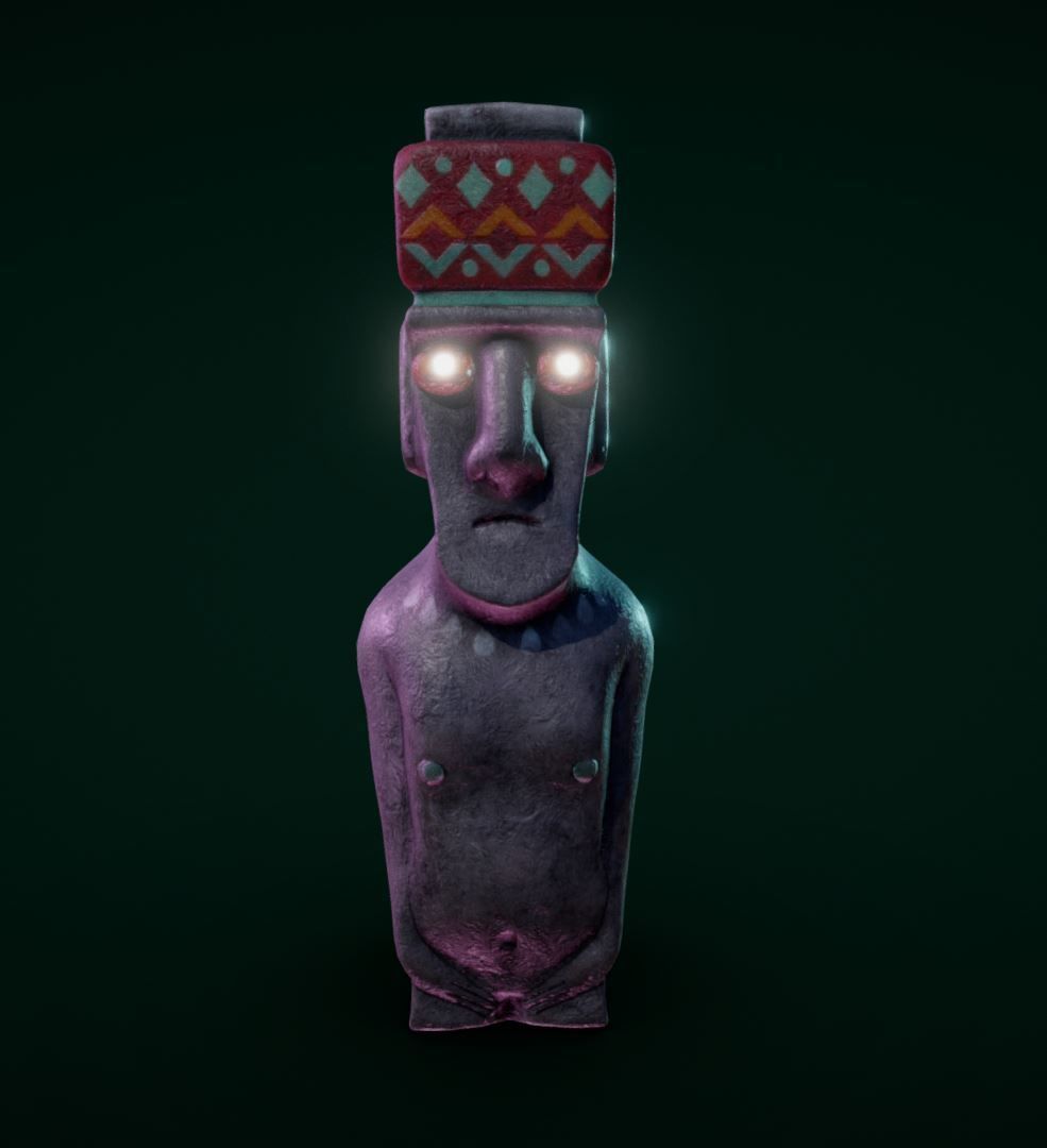 Moai Character 3D model | CGTrader