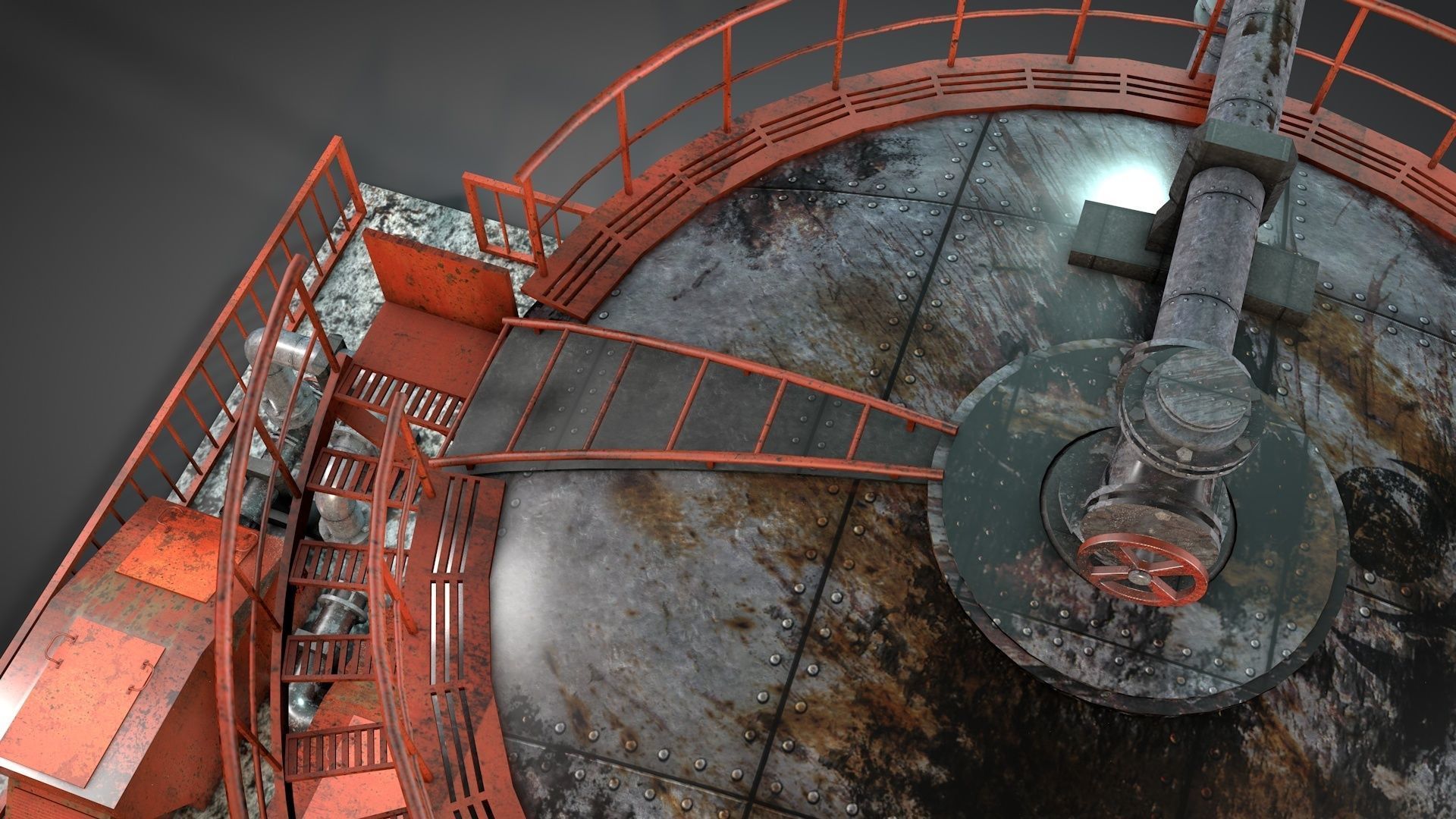 Oil Storage Platform 3D model | CGTrader