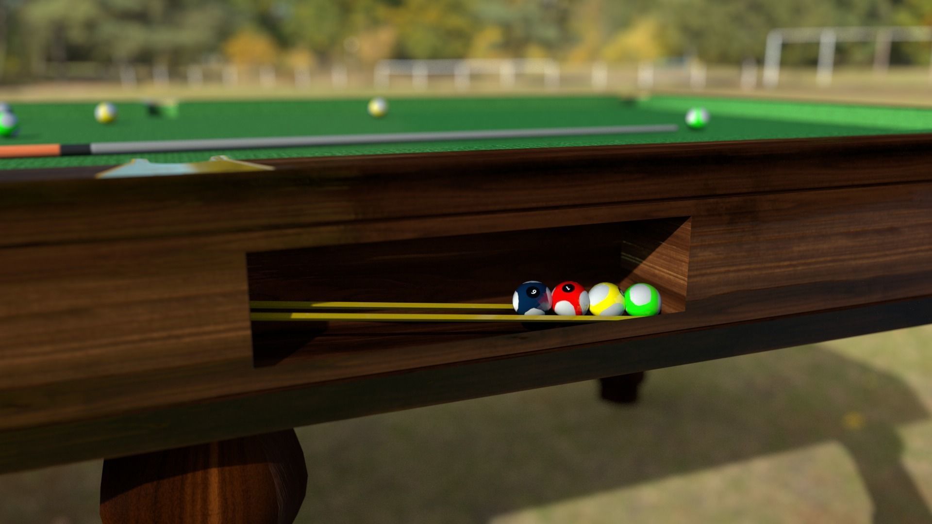 3D model billiard VR / AR / low-poly | CGTrader