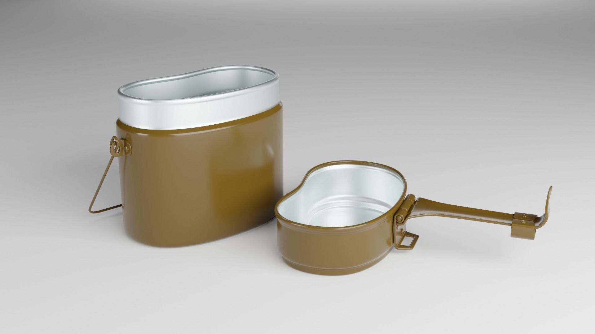 Army Billy Can 3D model | CGTrader