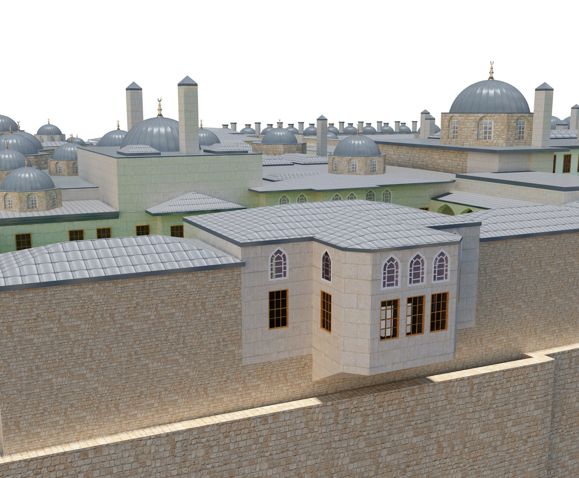 Topkapi Palace full exterior scene 3D model | CGTrader