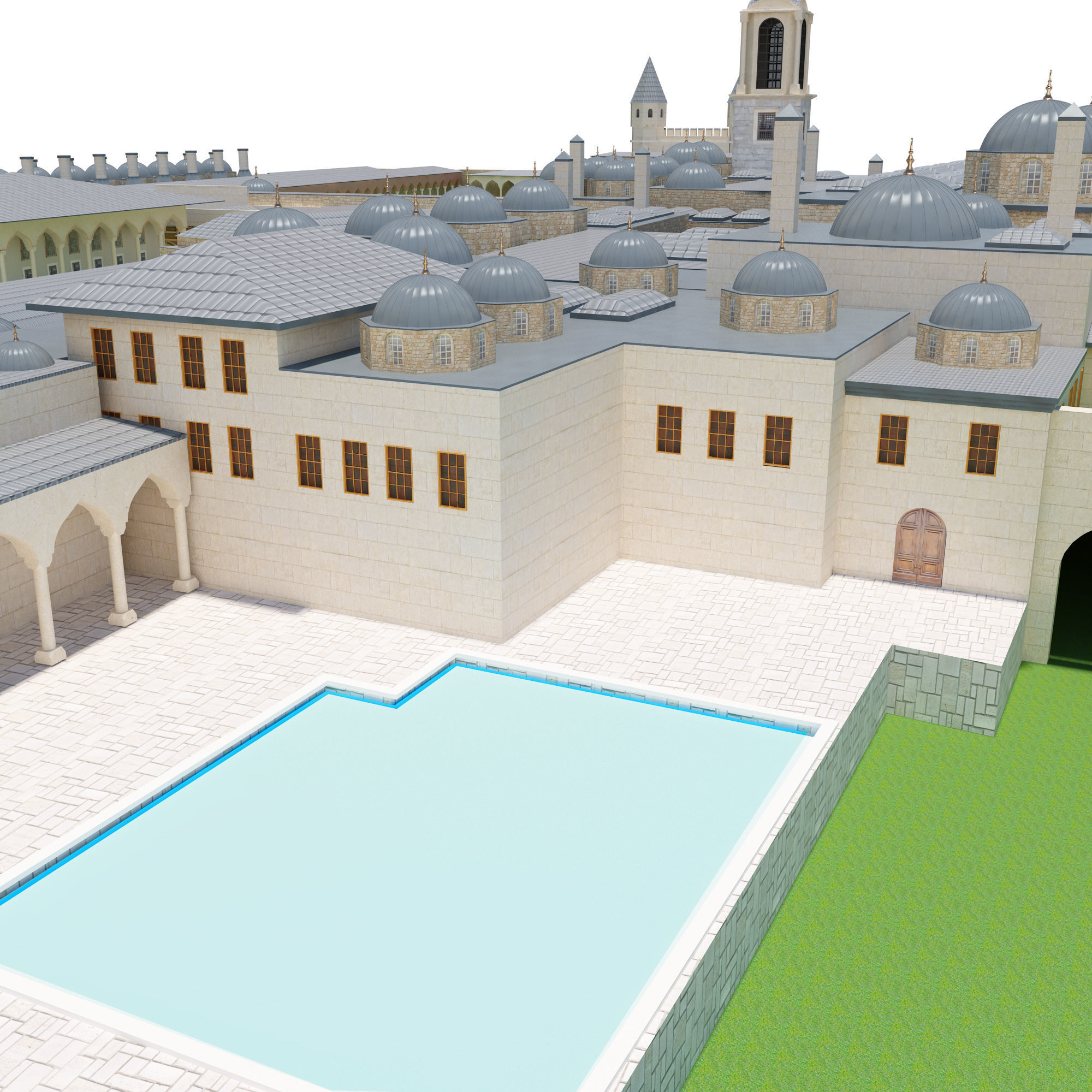 Topkapi Palace full exterior scene 3D model | CGTrader