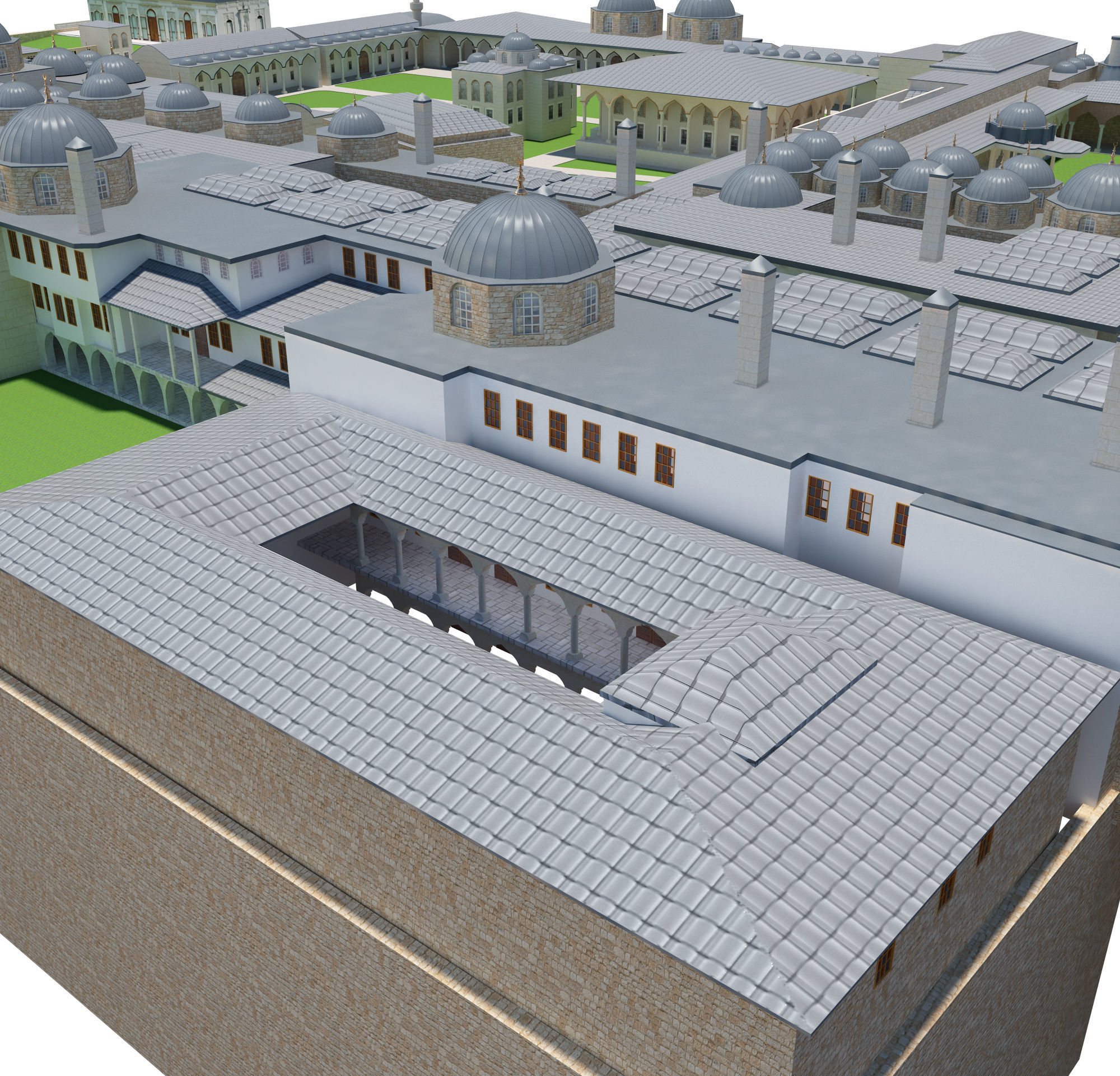 Topkapi Palace full exterior scene 3D model | CGTrader