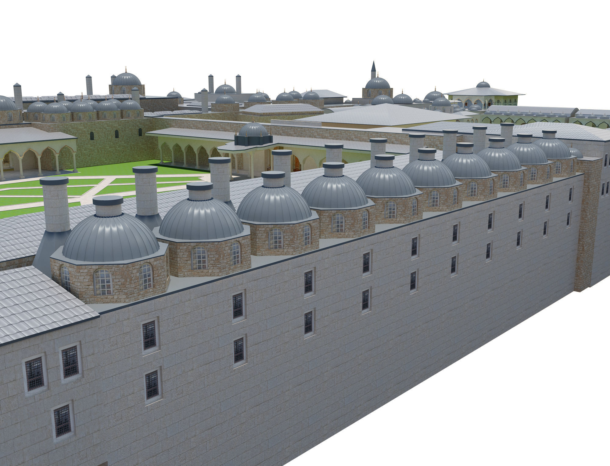 Topkapi Palace full exterior scene 3D model | CGTrader