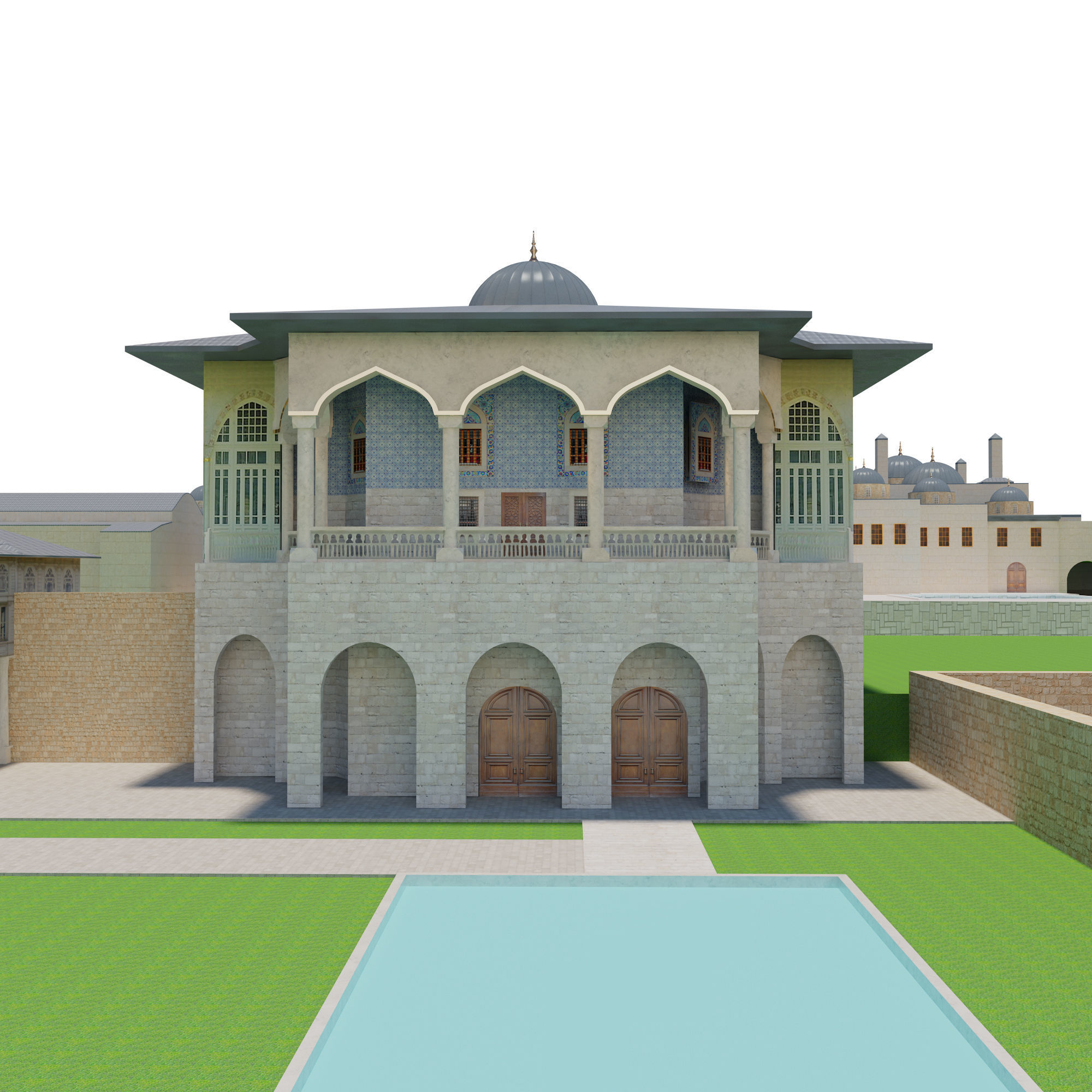 Topkapi Palace full exterior scene 3D model | CGTrader
