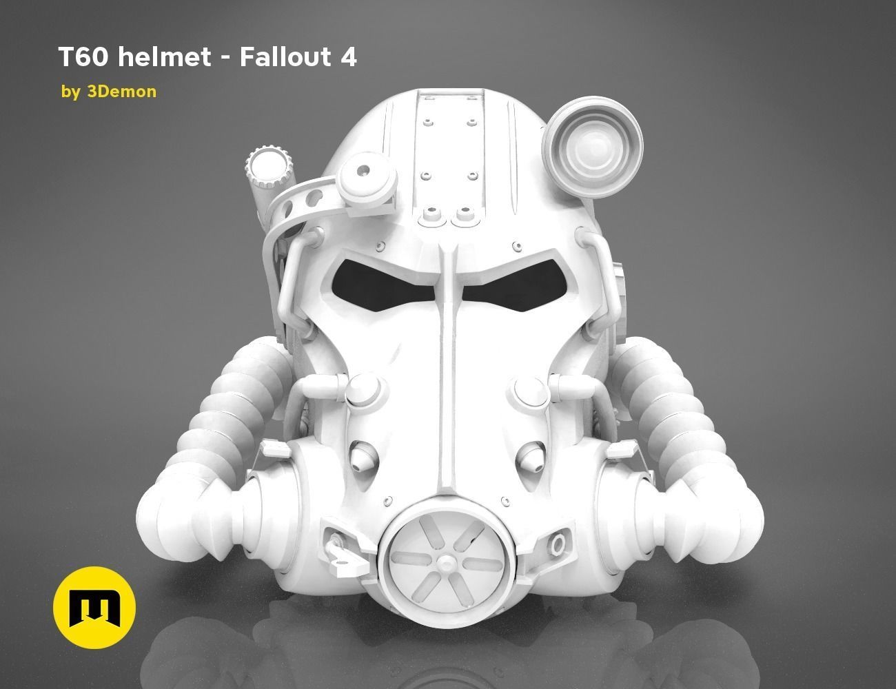 T60 Helmet Fallout 4 3D model 3D printable | CGTrader