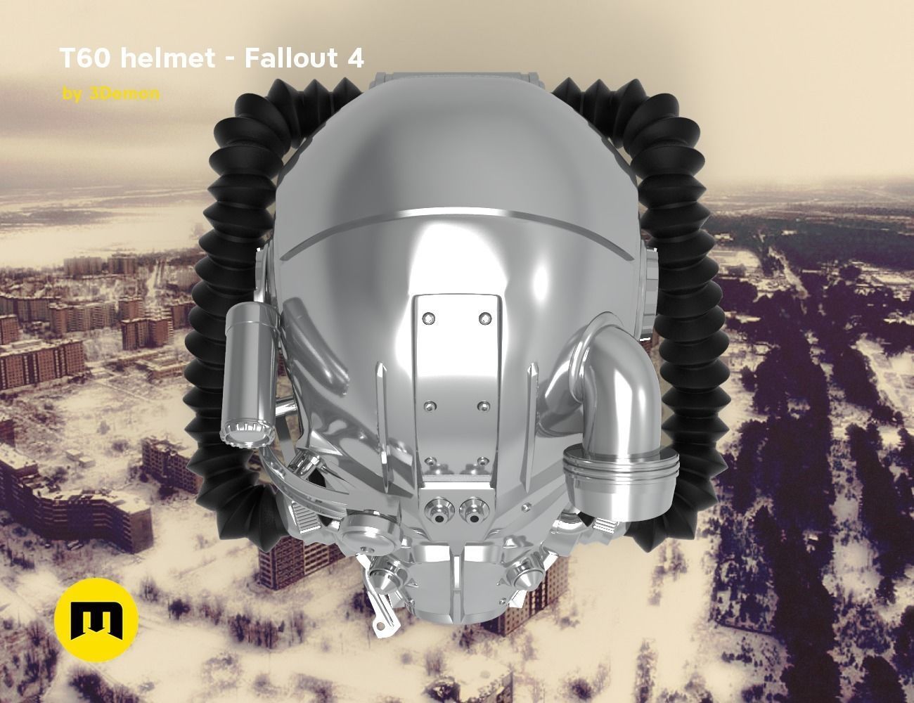 T60 Helmet Fallout 4 3D model 3D printable | CGTrader