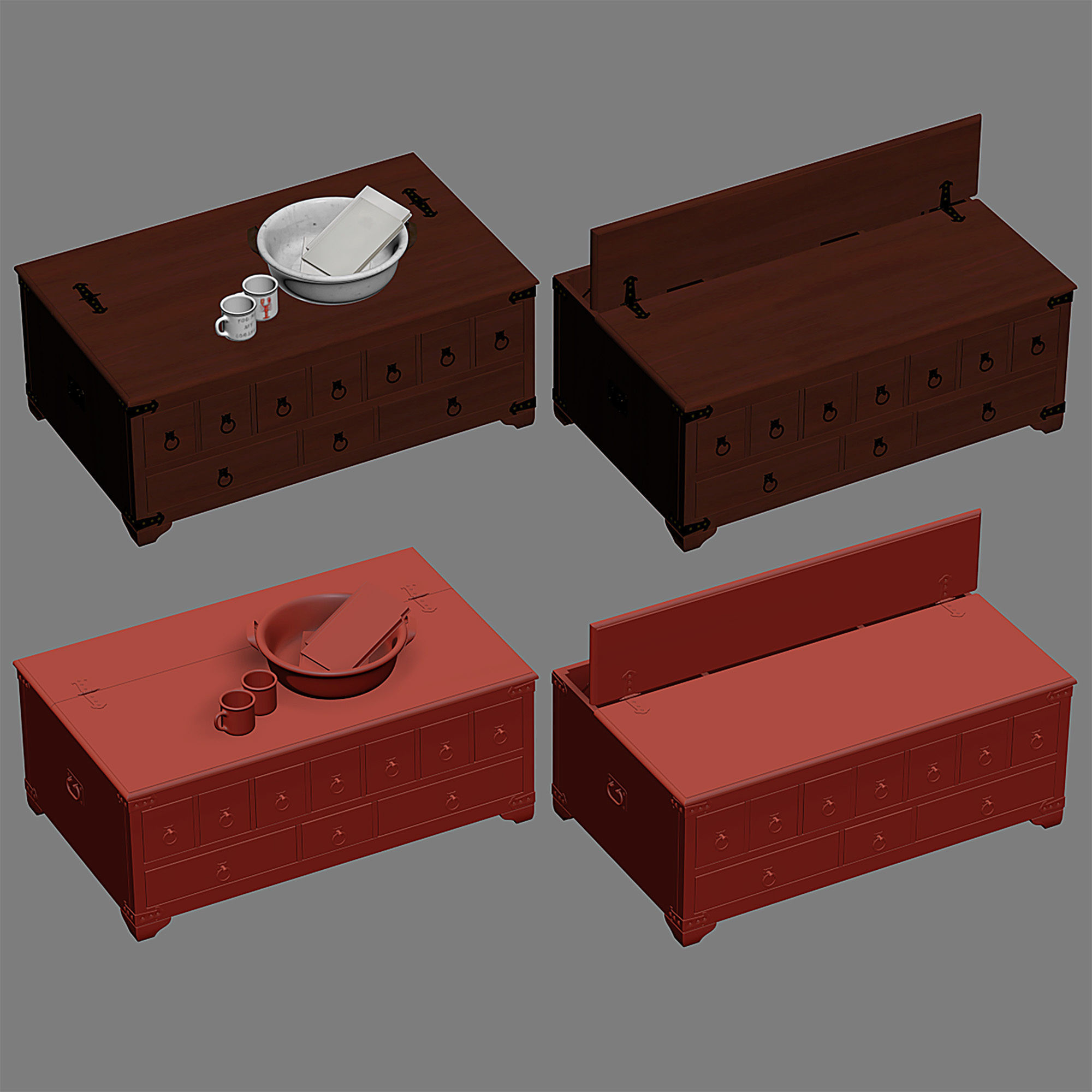 FRIENDS APOTHECARY Coffee Table 3D model | CGTrader