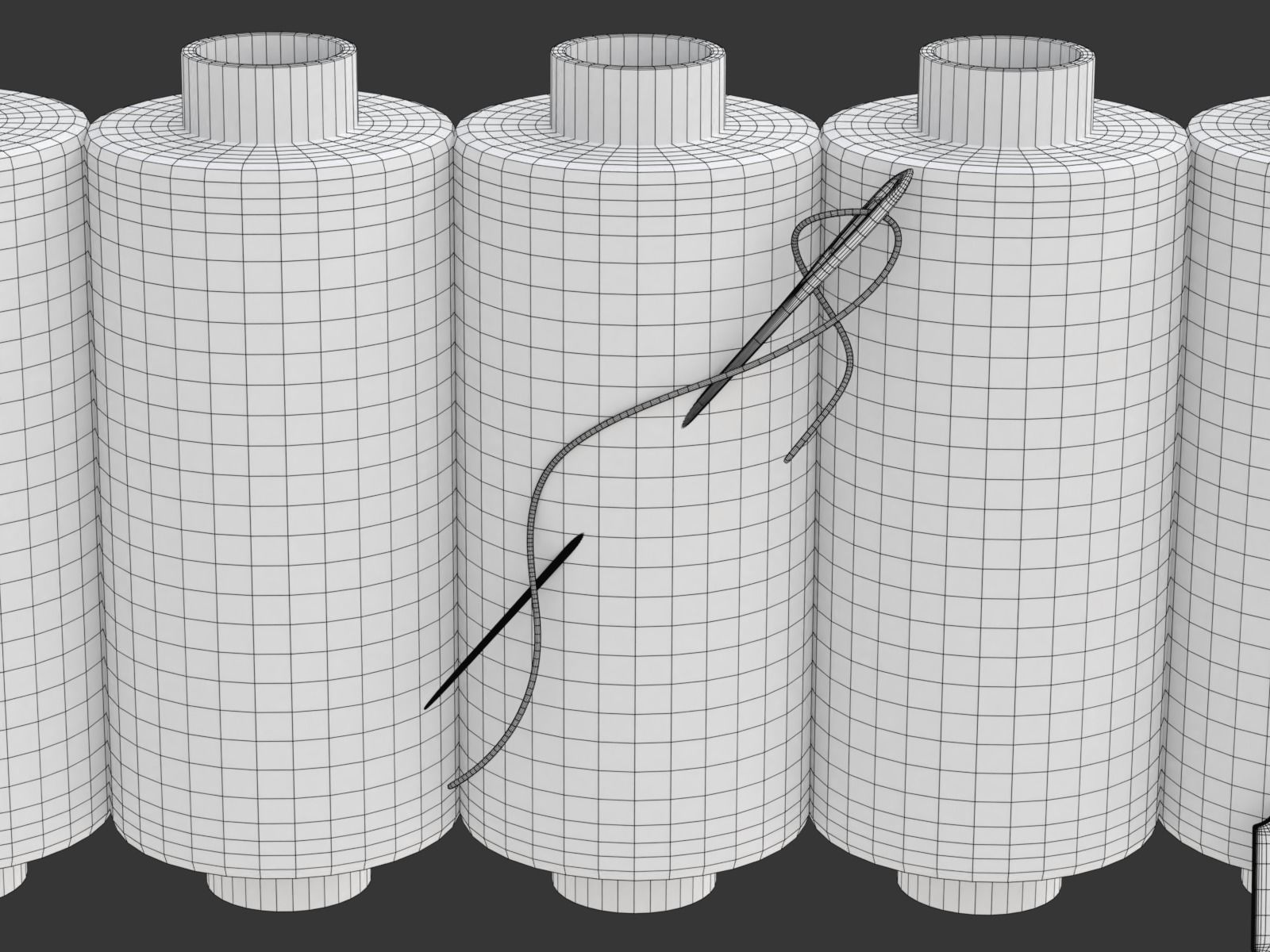 Sewing Thread Set 3D model | CGTrader