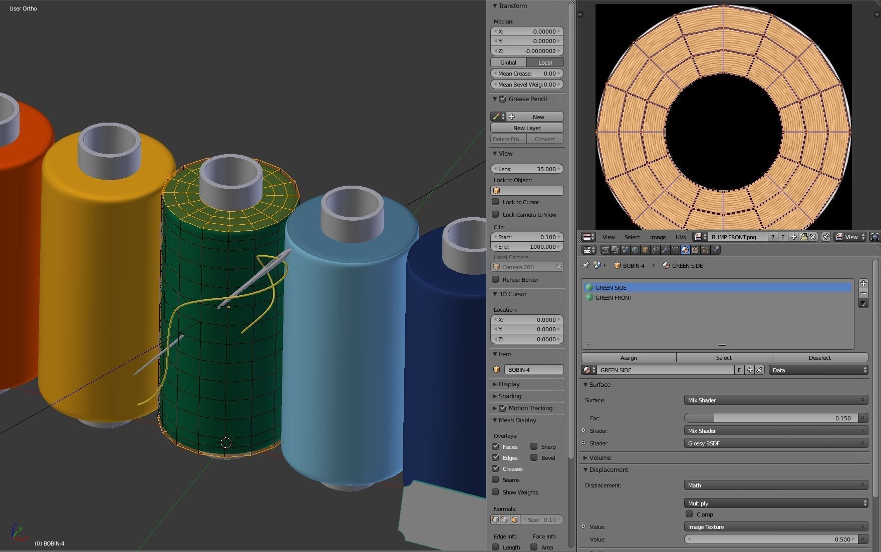 Sewing Thread Set 3D model | CGTrader