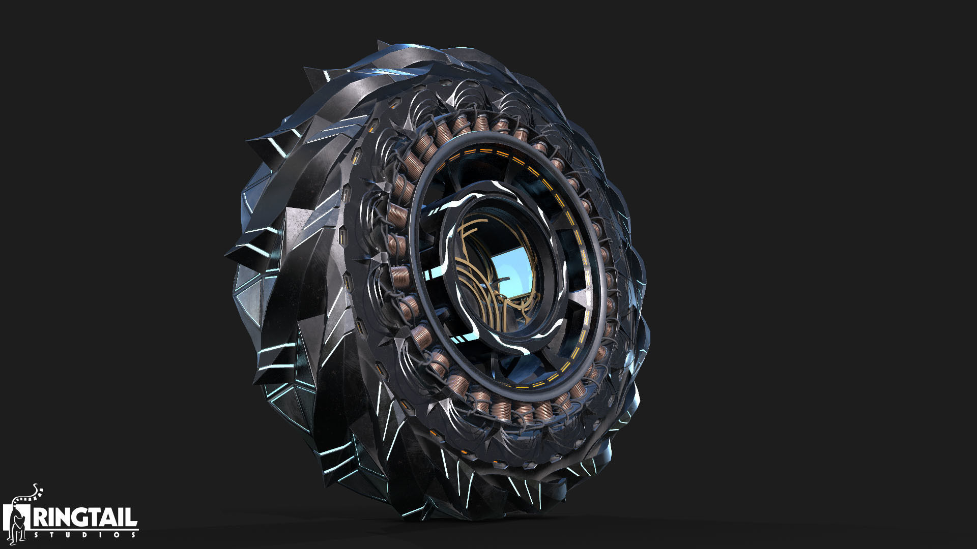 3D model Sci Fi Wheel Car VR / AR / low-poly | CGTrader