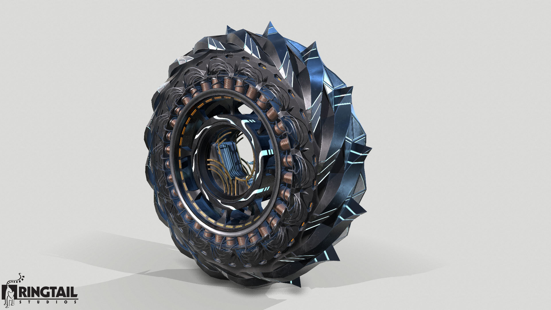 3D model Sci Fi Wheel Car VR / AR / low-poly | CGTrader