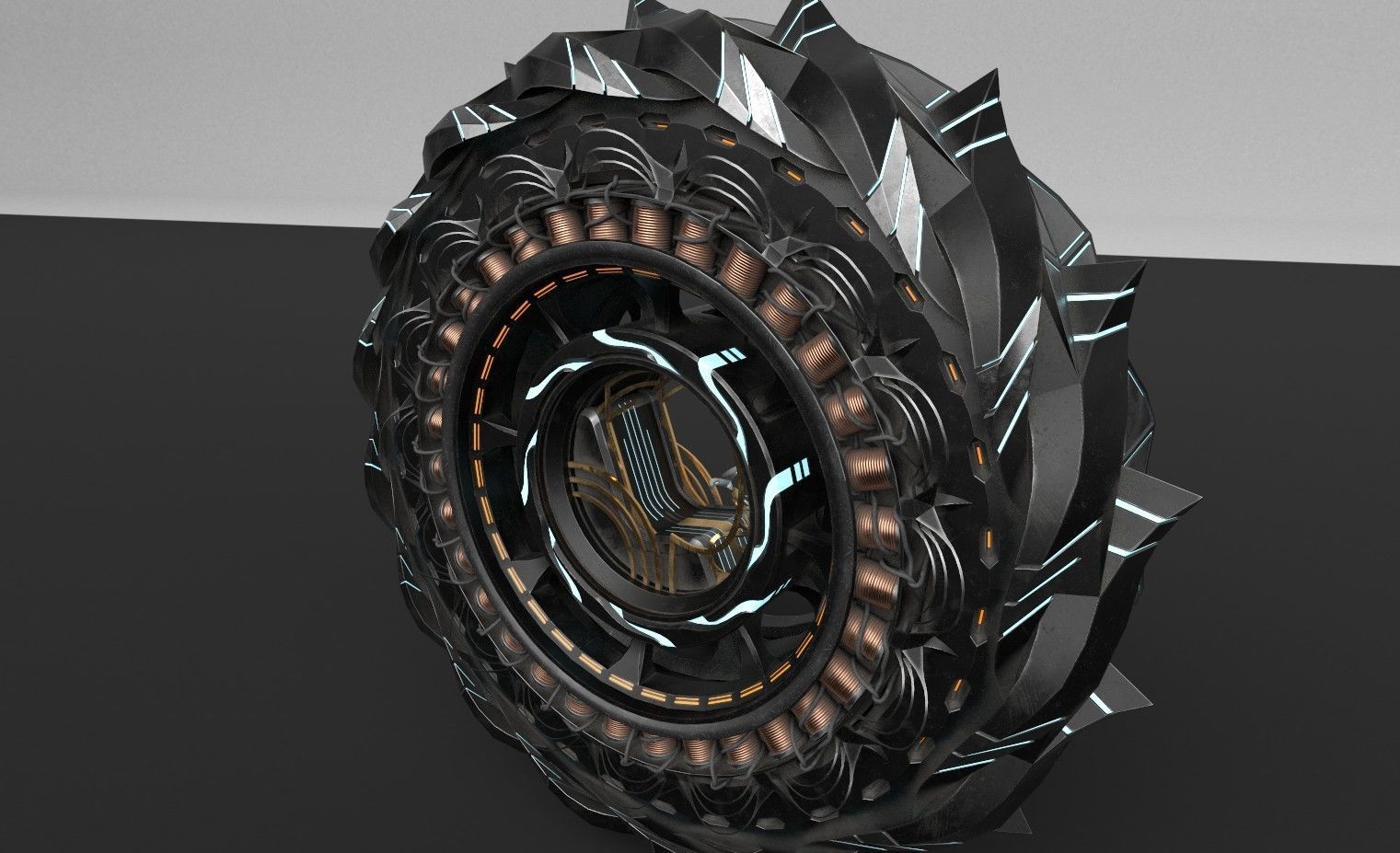 3D model Sci Fi Wheel Car VR / AR / low-poly | CGTrader