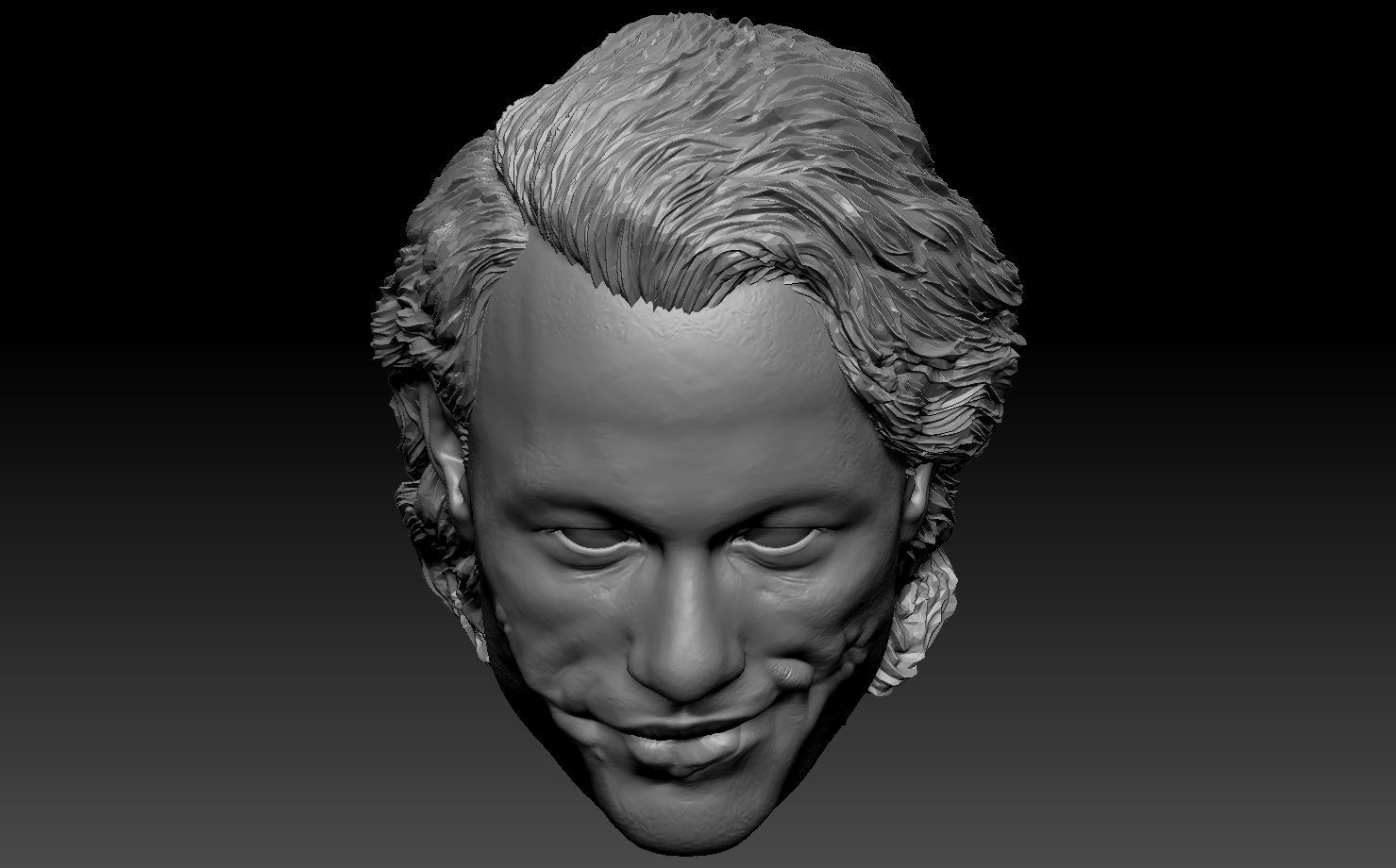 Joker Heath Ledger head 3D model 3D printable | CGTrader
