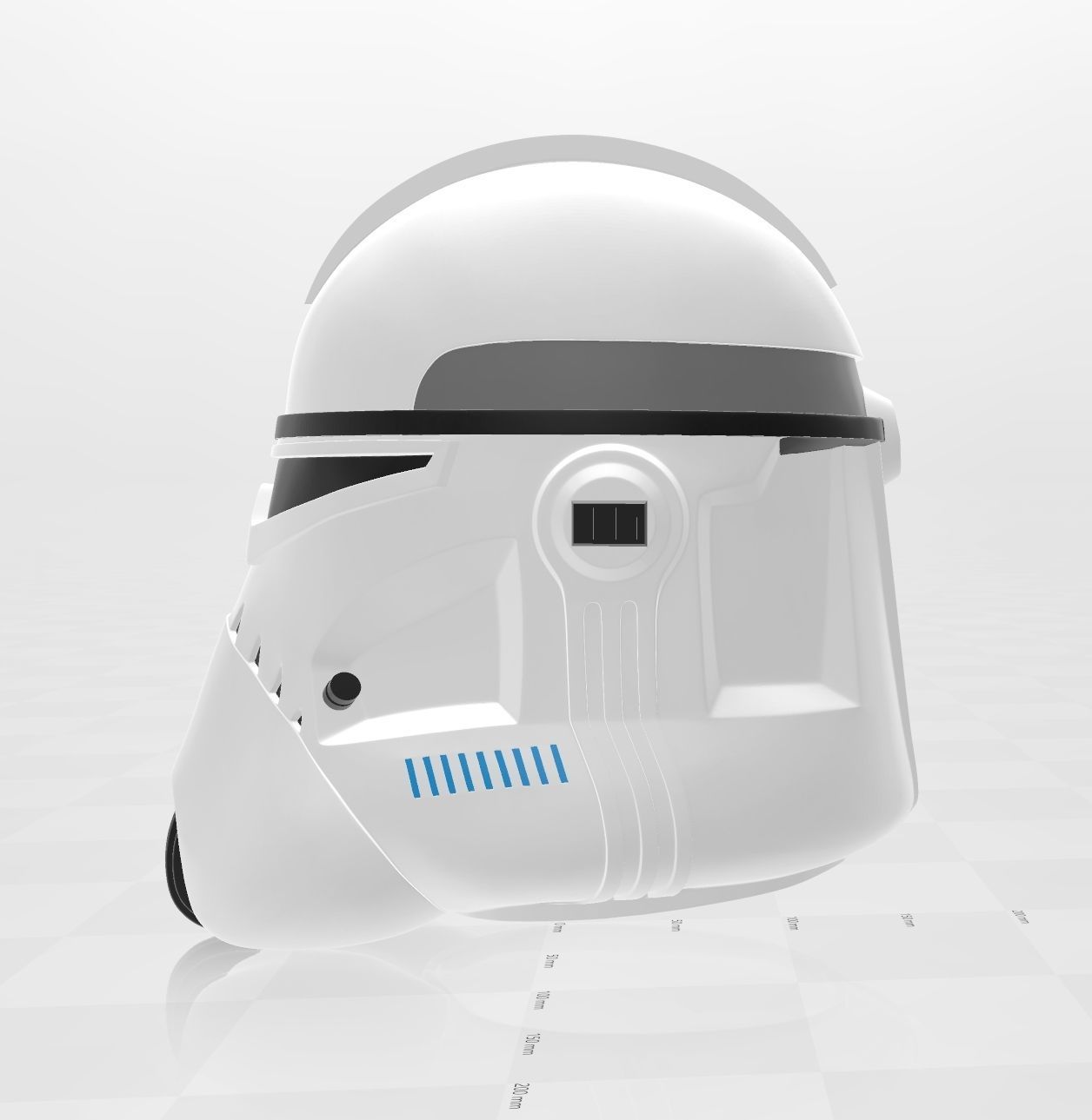 Star Wars Clone Trooper Commander Neyo helmet 3D model 3D printable ...