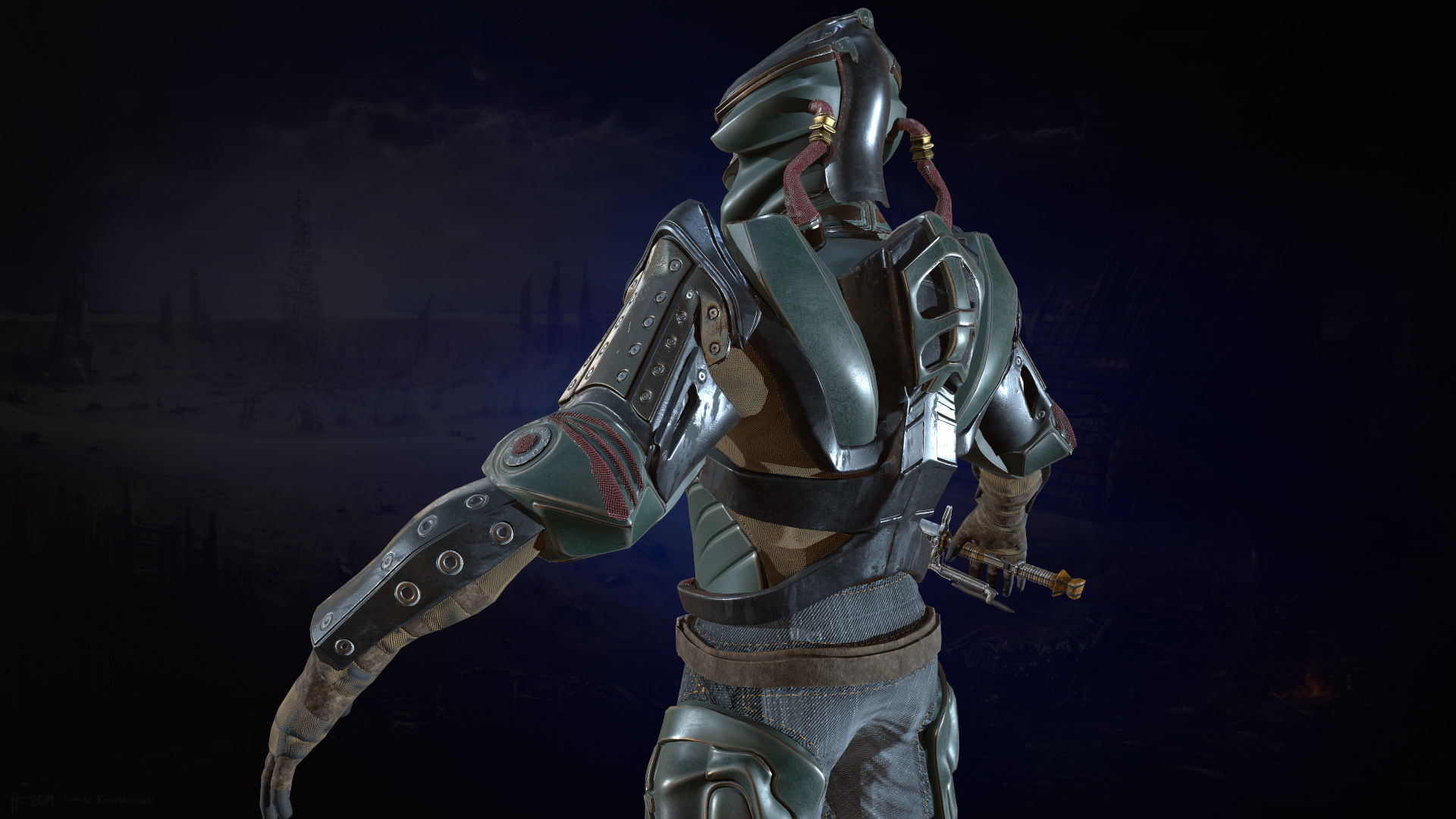 3D model modern knight VR / AR / low-poly rigged animated | CGTrader