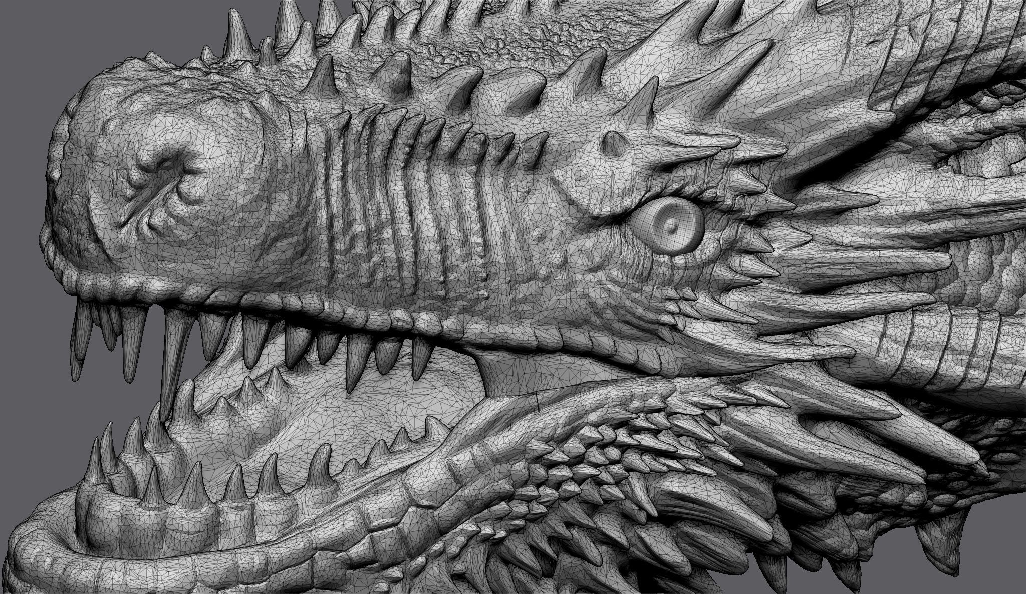 Drogon posed printable model 3D print model 3D model 3D printable ...