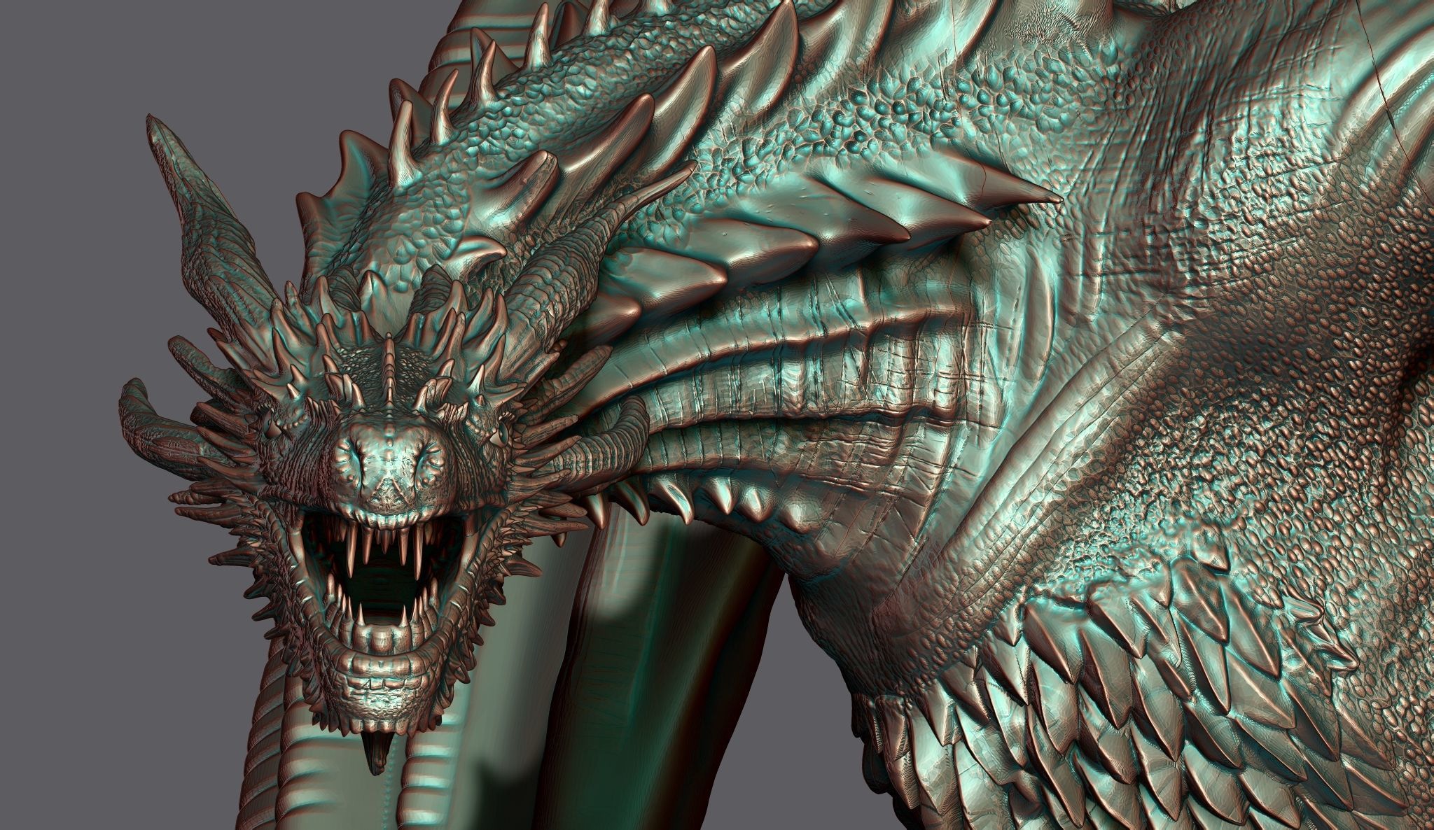 Drogon posed printable model 3D print model 3D model 3D printable ...