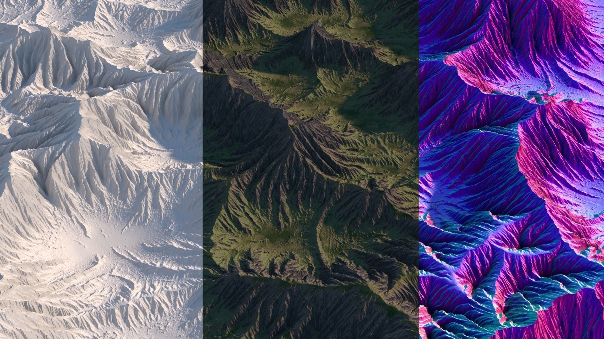 Texture MOUNTAINS Displacement Kit VOL-2 VR / AR / low-poly | CGTrader