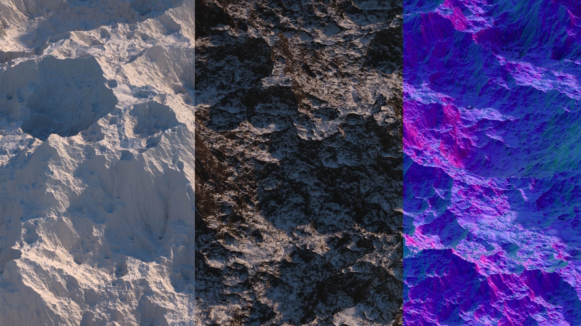 Texture MOUNTAINS Displacement Kit VOL-3 VR / AR / low-poly | CGTrader