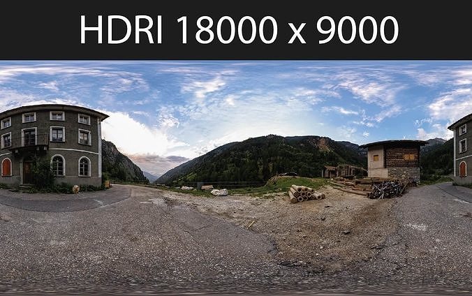 Swiss Abandoned House HDRI hdr environment 3D model | CGTrader