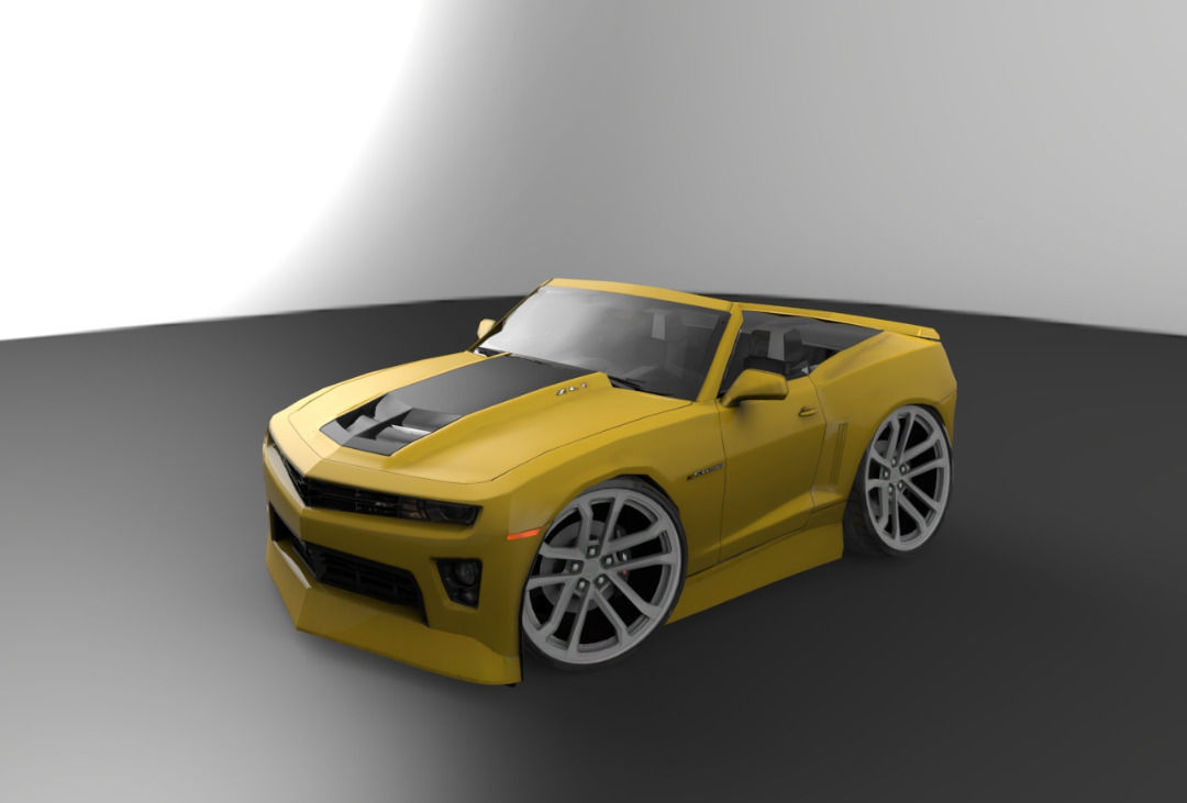 3D model chevrolet camaro cartoon VR / AR / low-poly | CGTrader