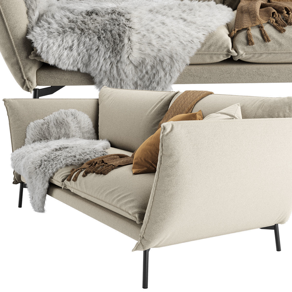 Hugo Sofa 3D model | CGTrader