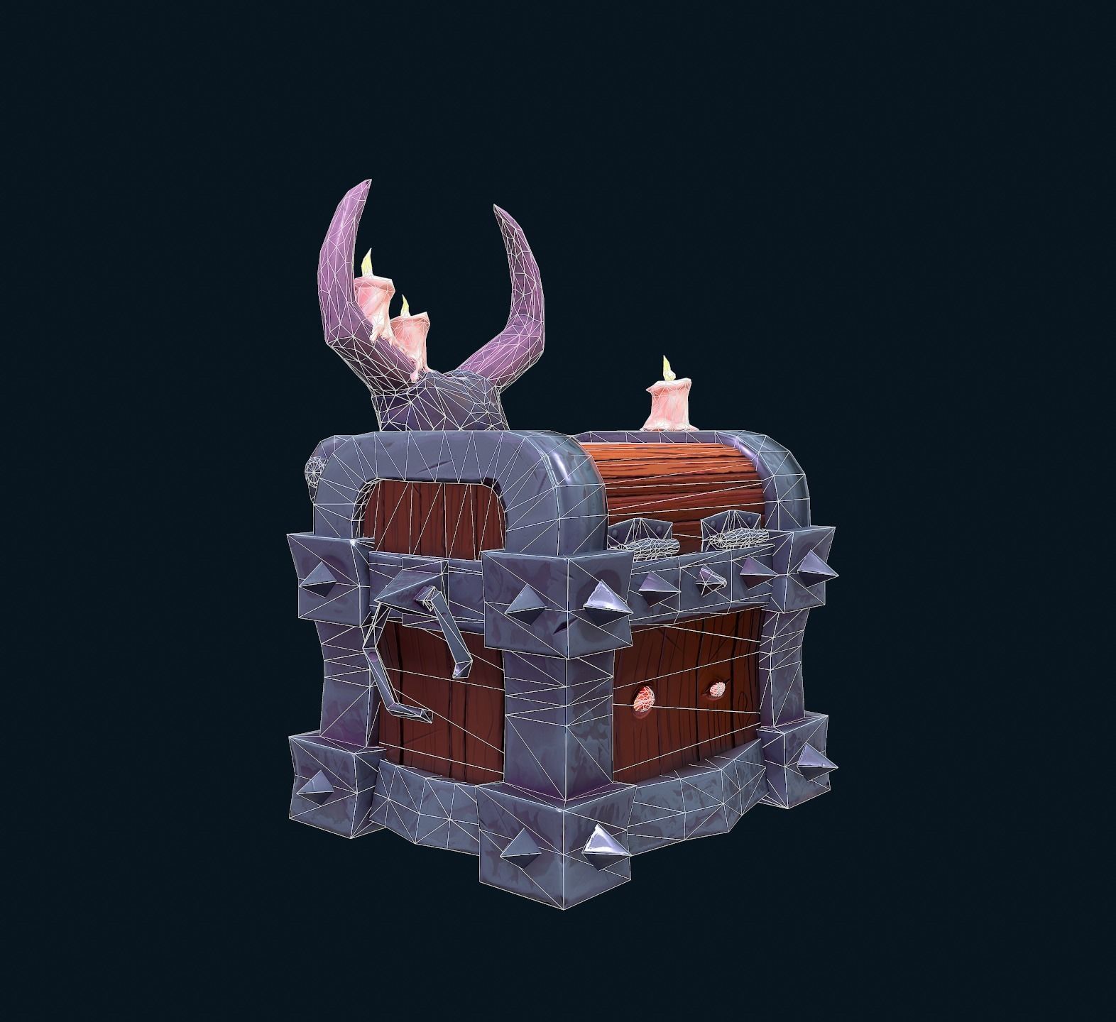 Stylized chest free VR / AR / low-poly 3D model | CGTrader